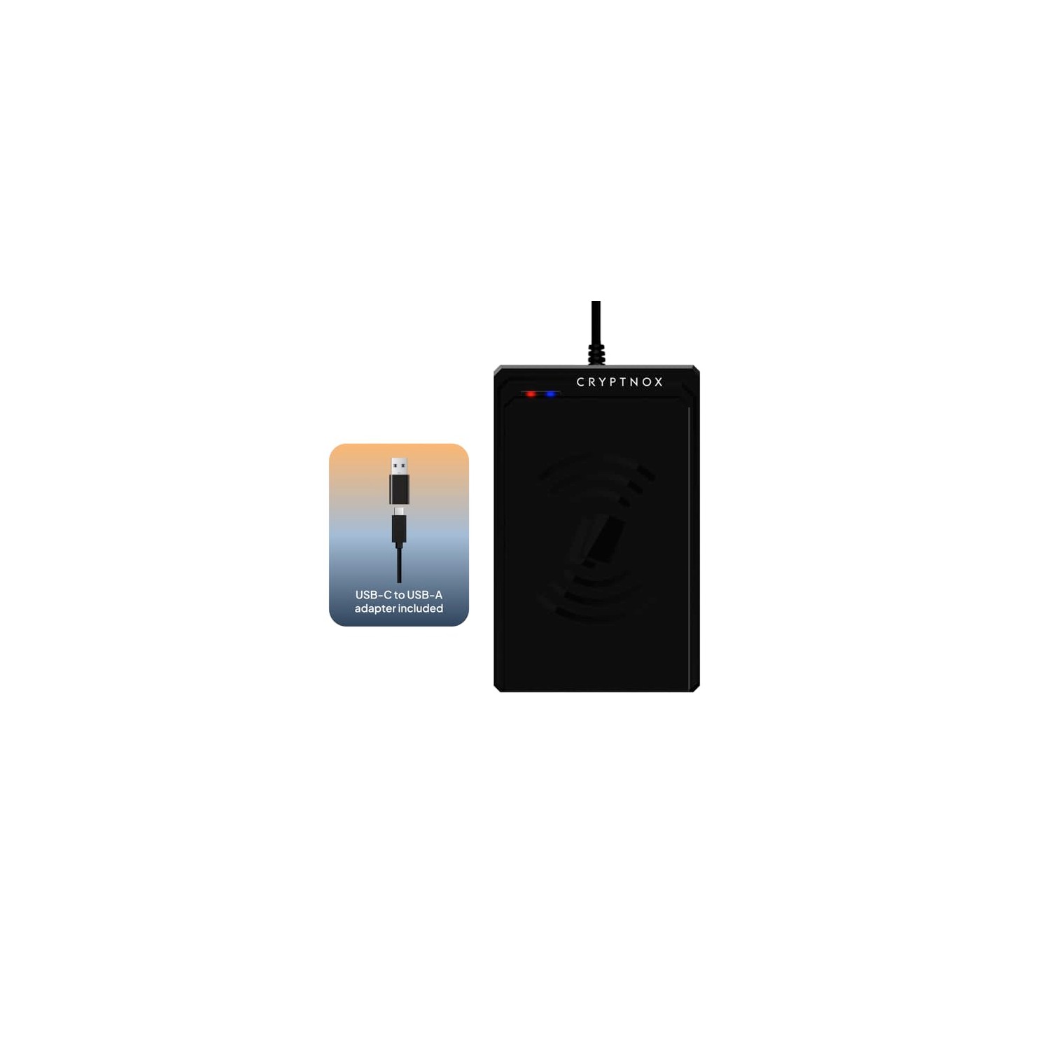 Cryptnox Contactless Smart Card Reader – ISO 14443 & Mifare® Compliant ...