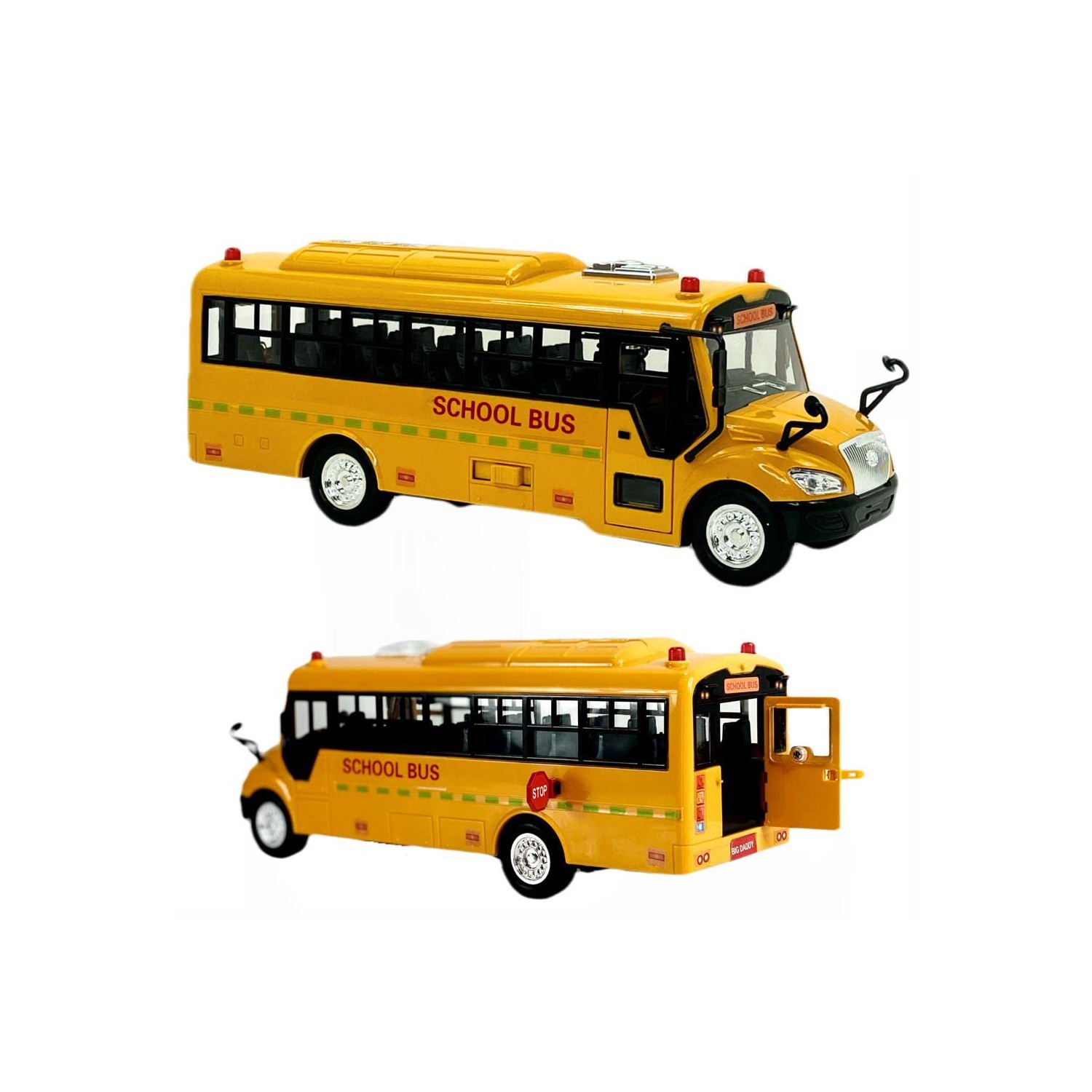 Big Daddy Huge Yellow School Bus with Lights and Cool Openable Doors ...