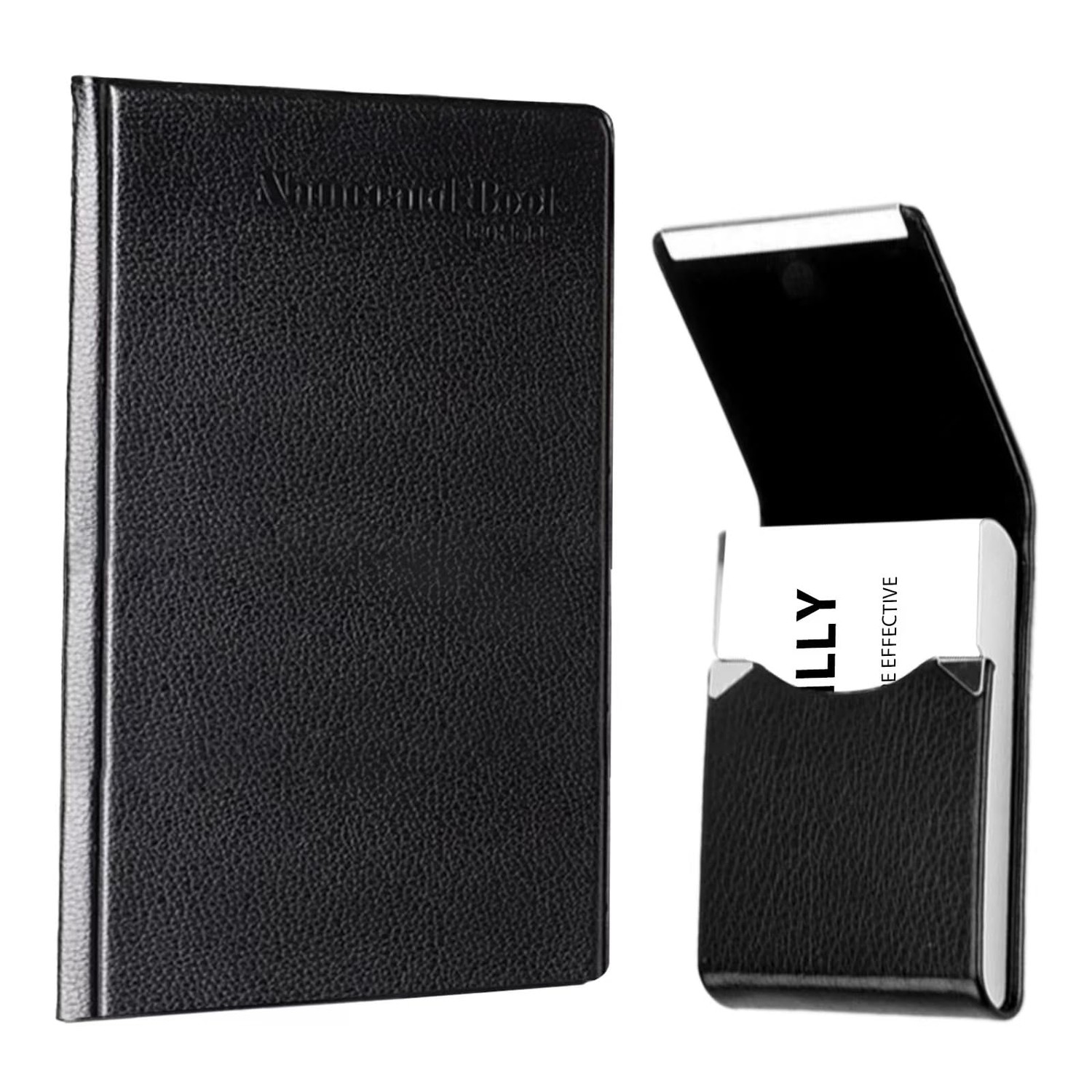 Daphilly Business Card Organizer,Business Card Holder,PU Leather ...