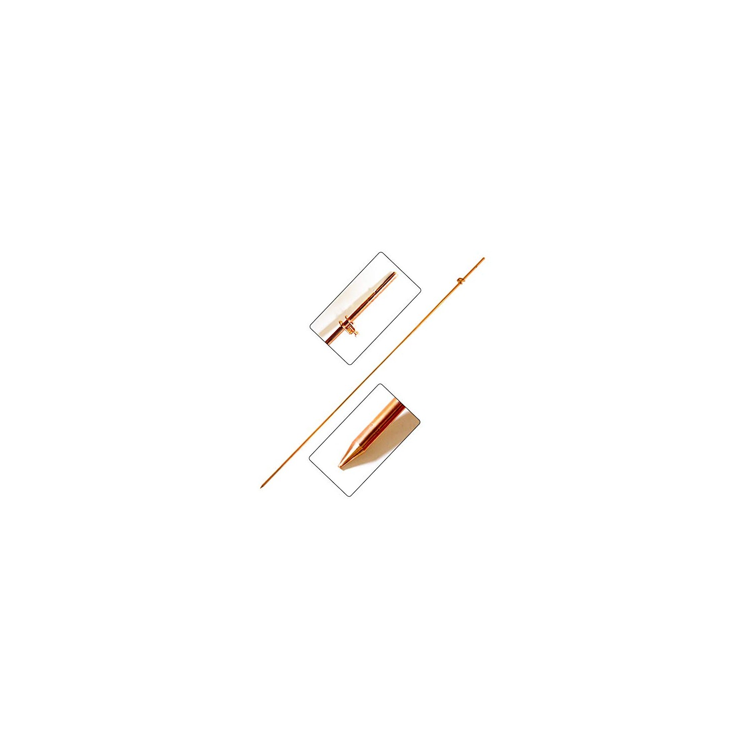 Ground Rod 3/8''x4', Grounding Stake, Bonded Electrical Fence Grounding ...