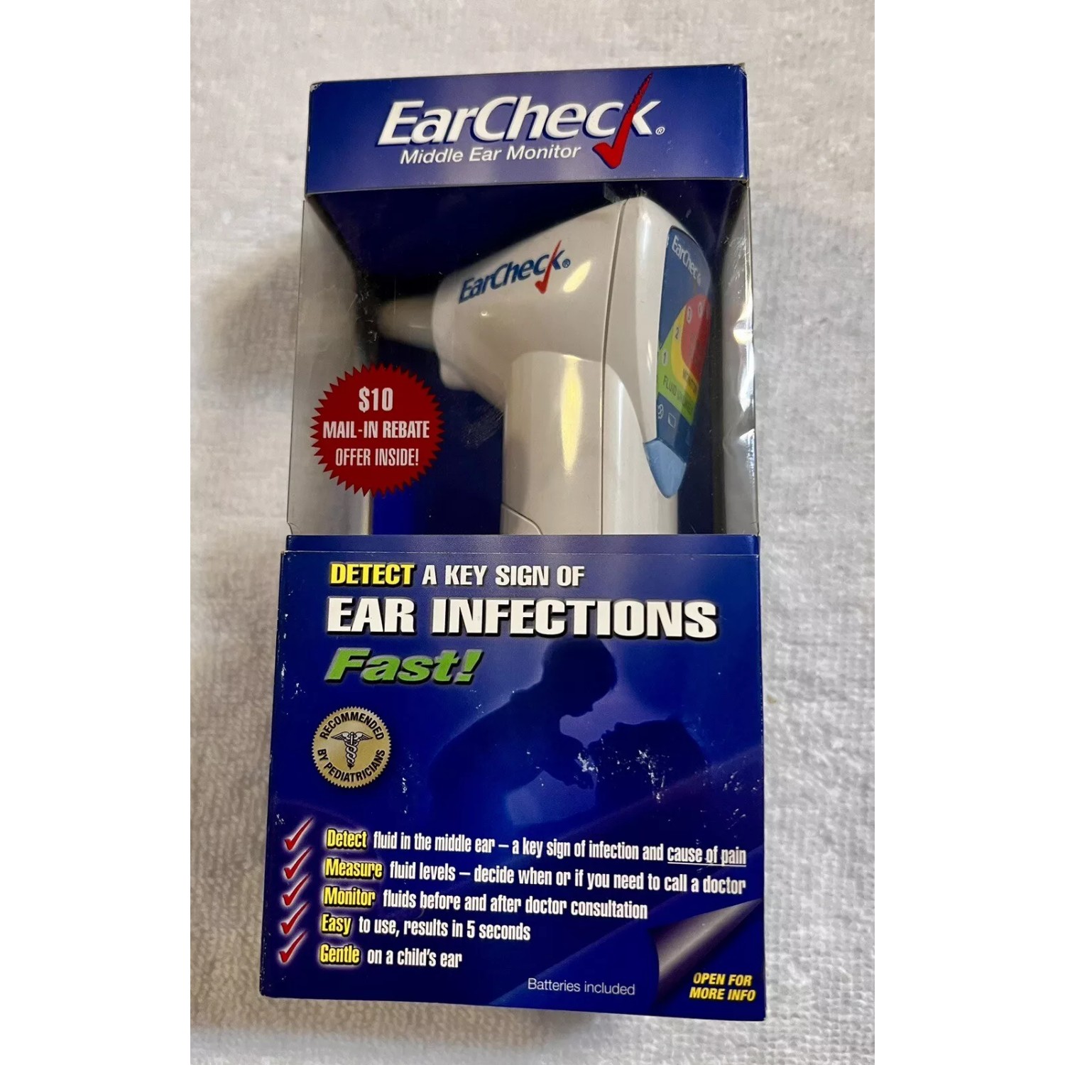 Earcheck New Earcheck EC-3 Middle Ear Monitor Detect Signs Of Ear ...