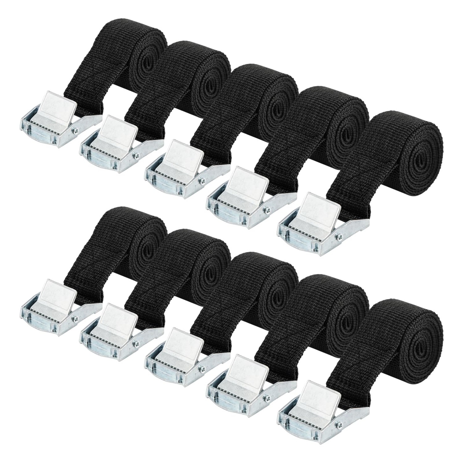 Behiruch Pack of 10 short lashing straps, 25 mm x 1 m, lashing strap ...