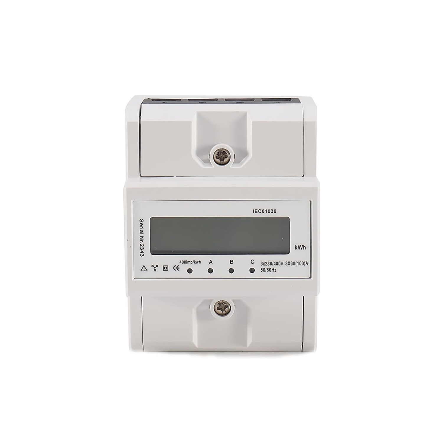 NEWFUN Electricity Meter, 3-Phase 4-Wire Calibrated Three-Phase Meter ...