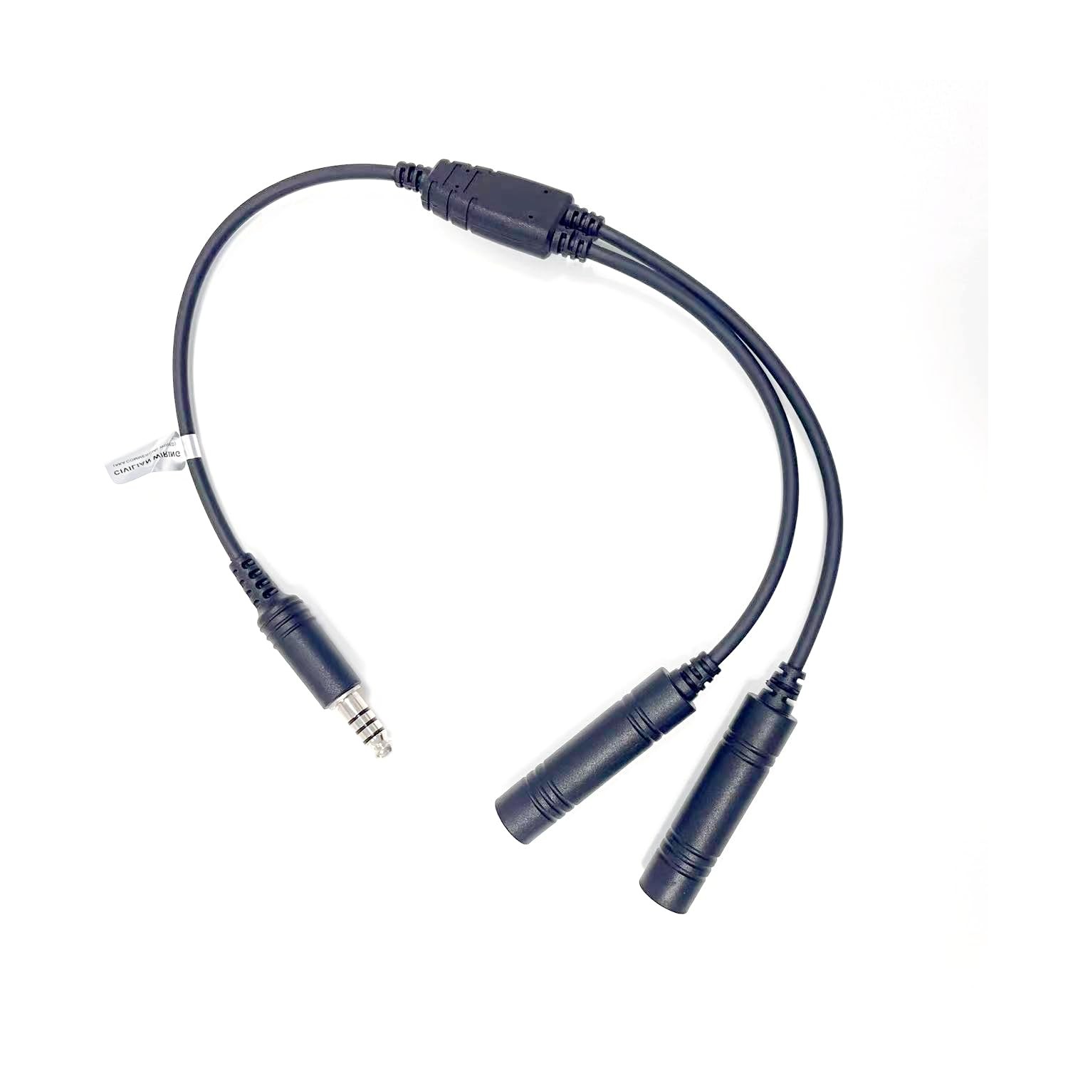 JUYODE GA Dual Plugs General Aviation Headset to U174/U Helicopter ...