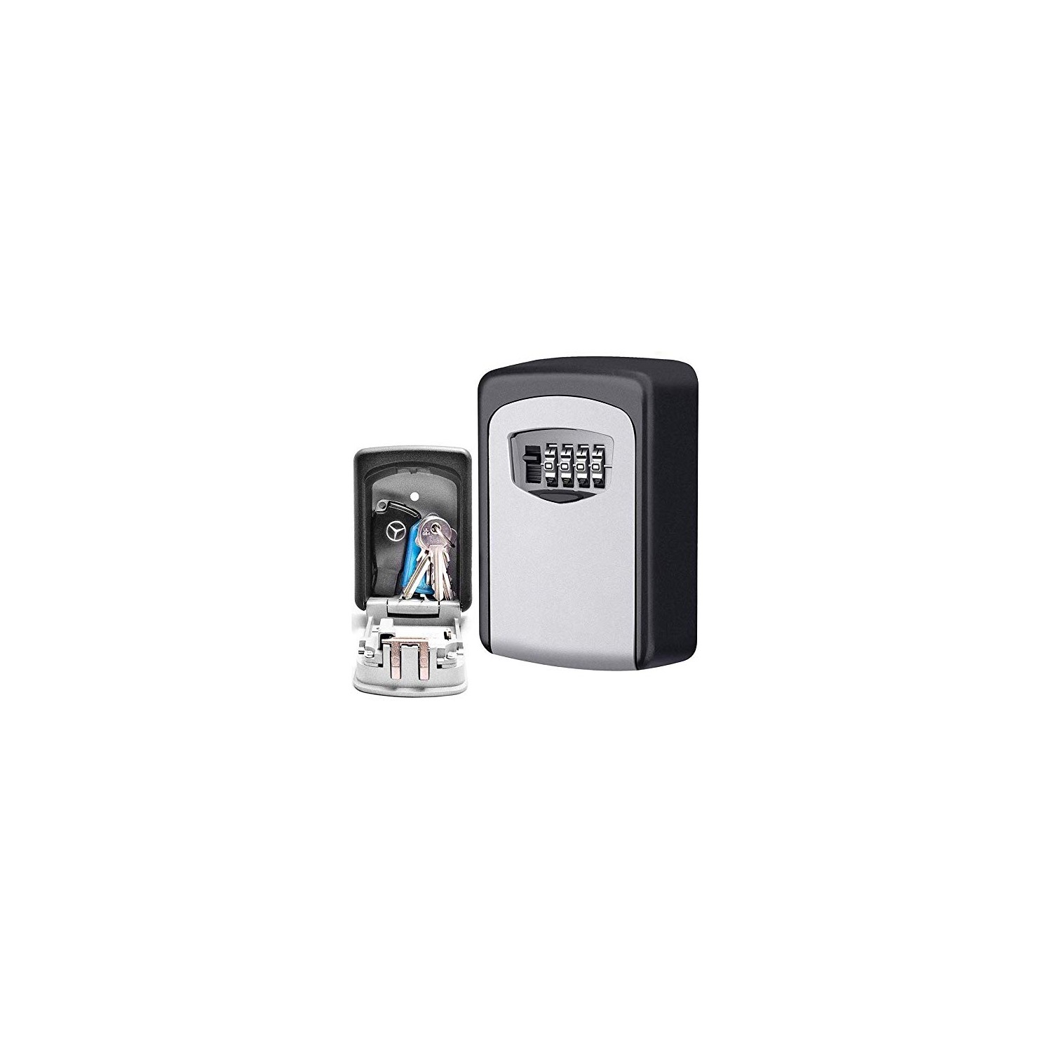 CDC DIGI Lock Key Safe, Wall Mounted Key Box- Combinatin Key Lock Box ...