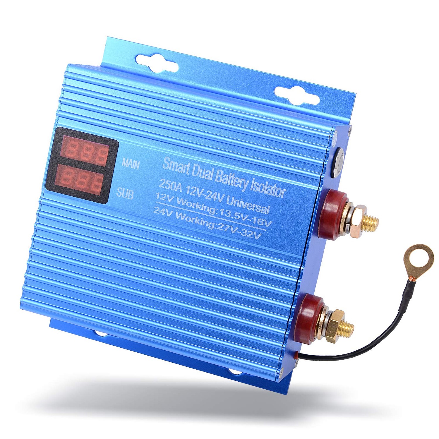 250 AMP Battery Isolator Universal 12V-24V VSR Voltage Sensitive Relay ...
