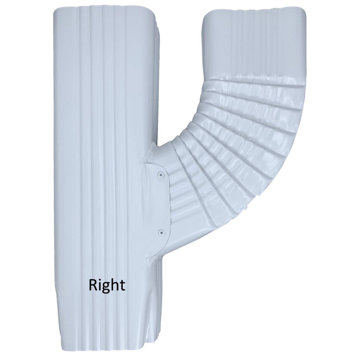 Aquabarrel V Downspout Funnel Brings 2 Gutter downspouts into 1 (3x4 ...