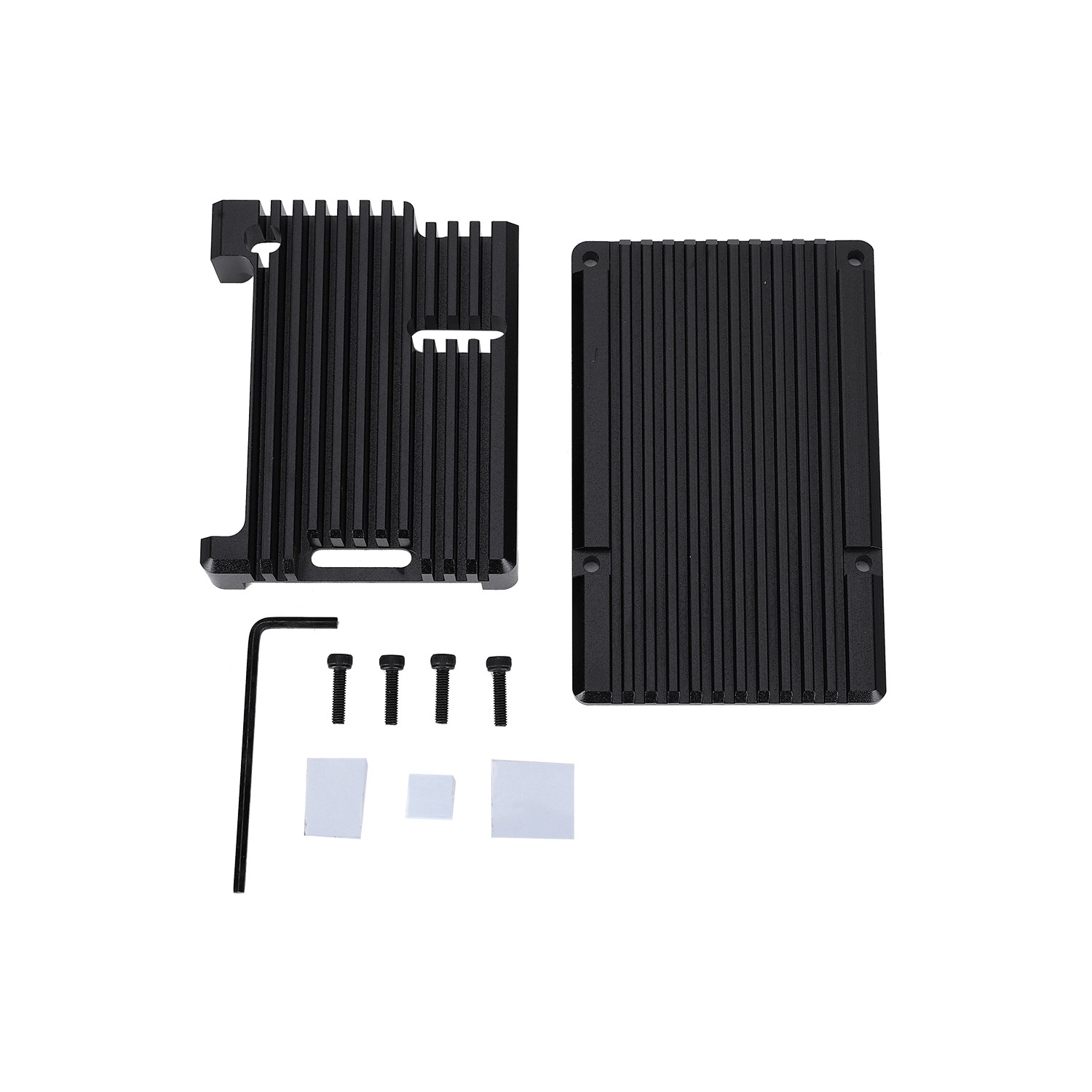 Aluminum Alloy Motherboard Cooling Shell Box Black Fit for Raspberry Pi ...
