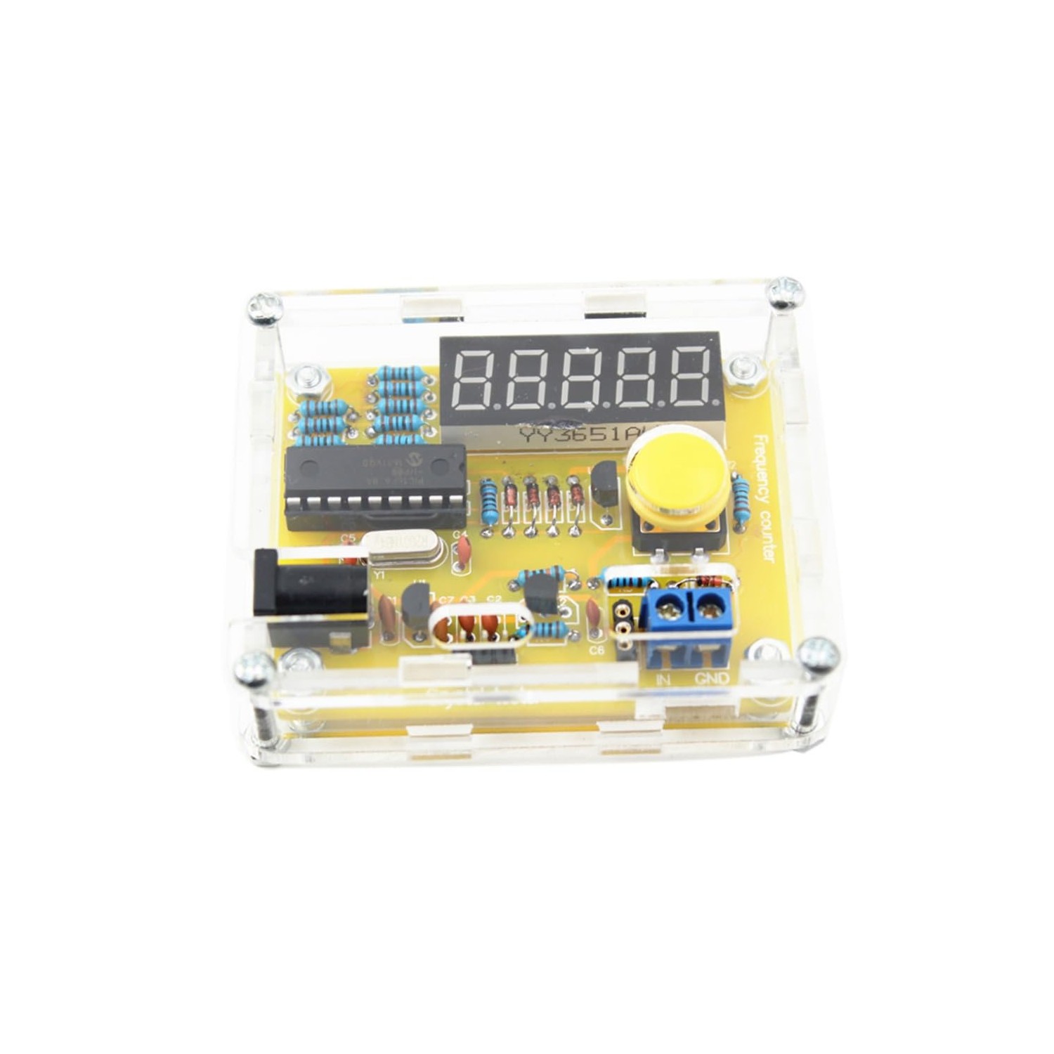 Frequency Meter Kit, 1Hz-50MHz DIY Crystal Oscillator Tester Frequency ...