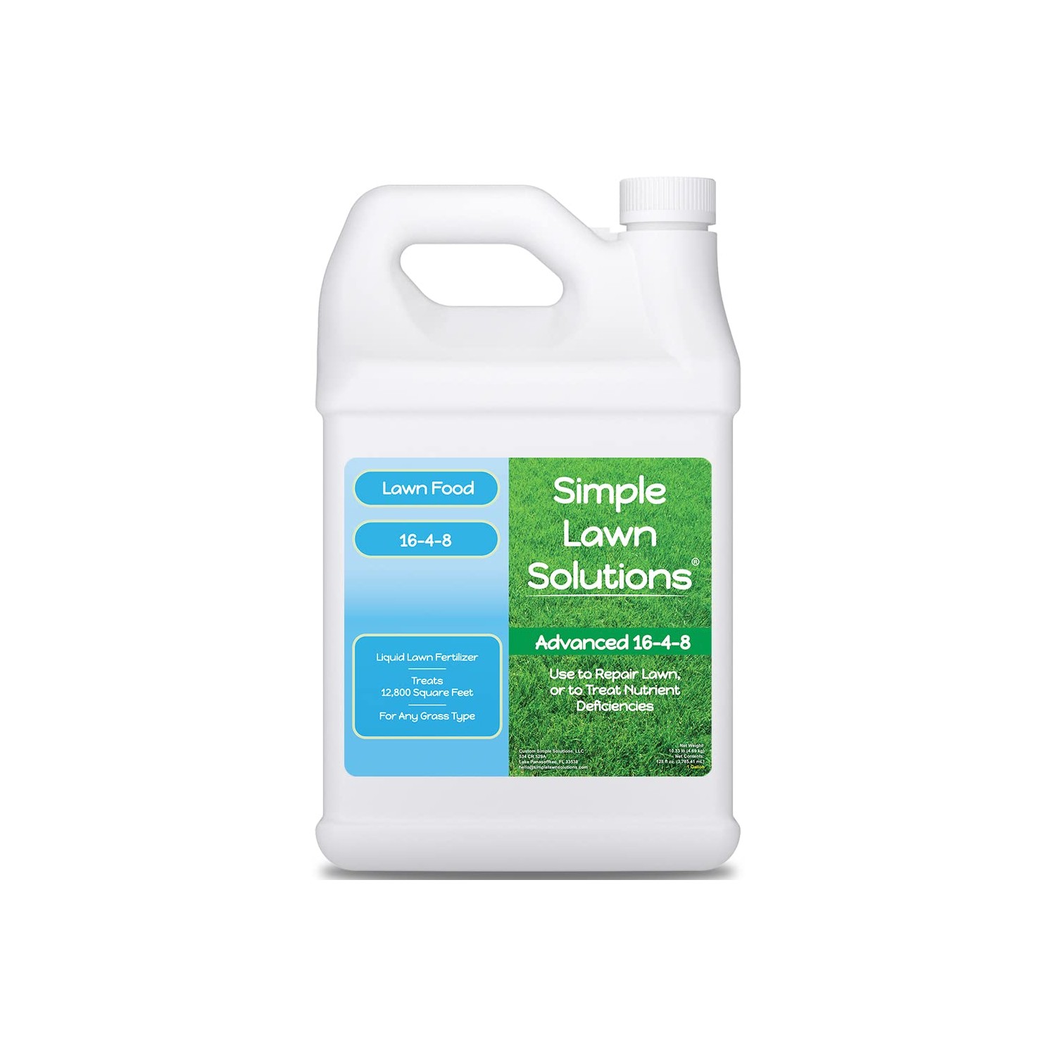 Simple Lawn Solutions Advanced 16-4-8 Lawn Fertilizer - Liquid Lawn ...