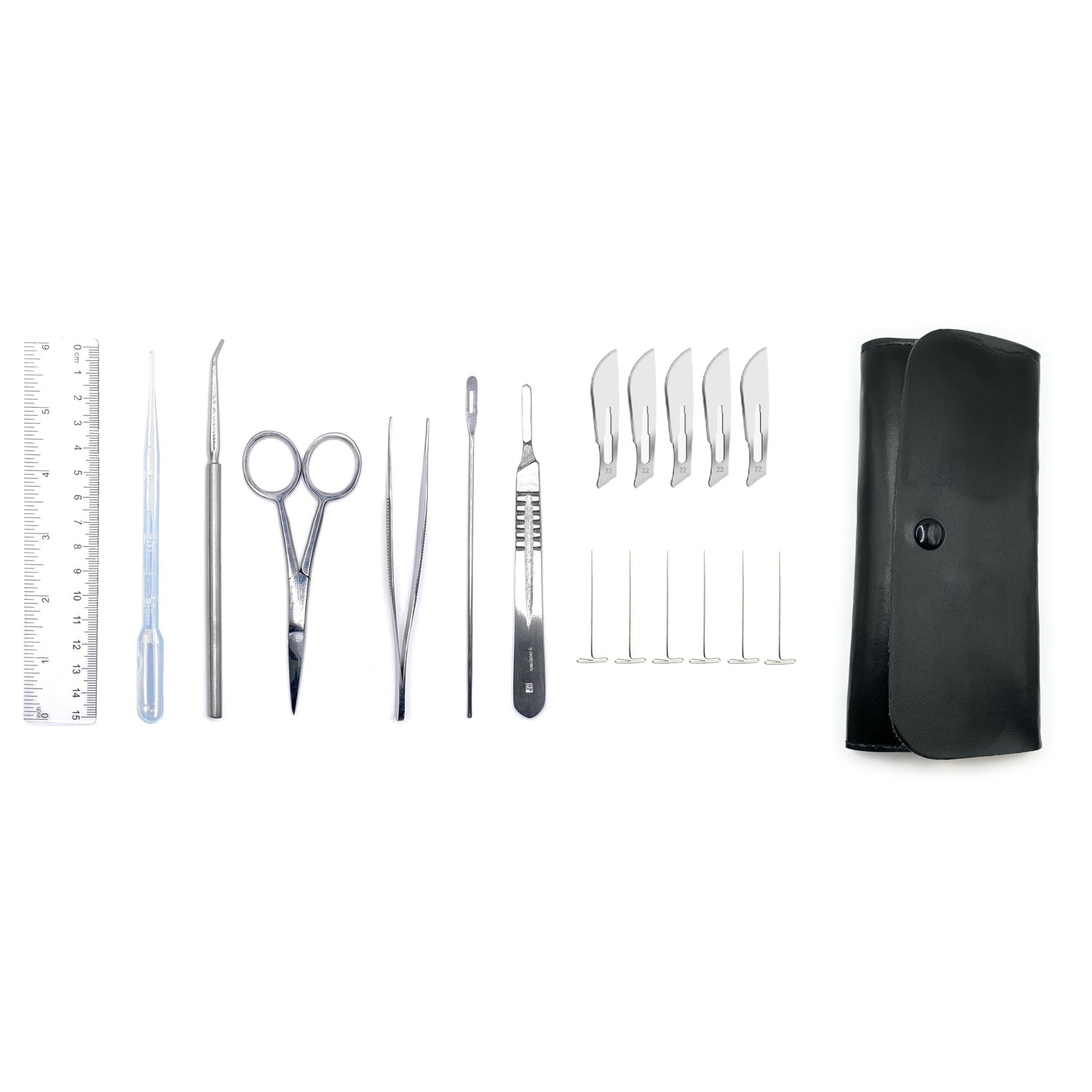 Generic 19 Piece Dissecting Kit Including Scissors, Forceps, Scalpel ...