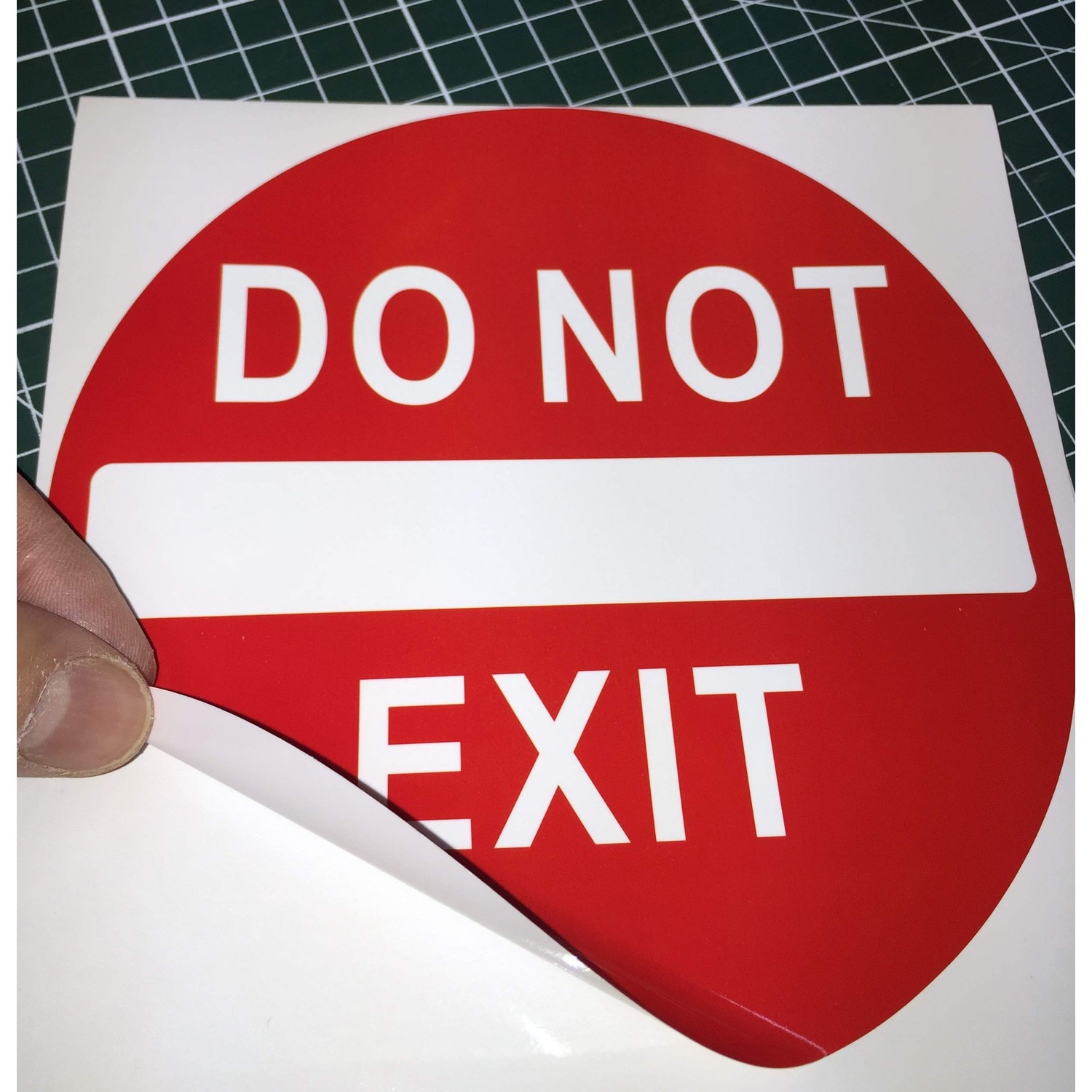 Outdoor/Indoor 6" X 6" - Enter & Do Not Exit - Door Warning Sign Vinyl ...