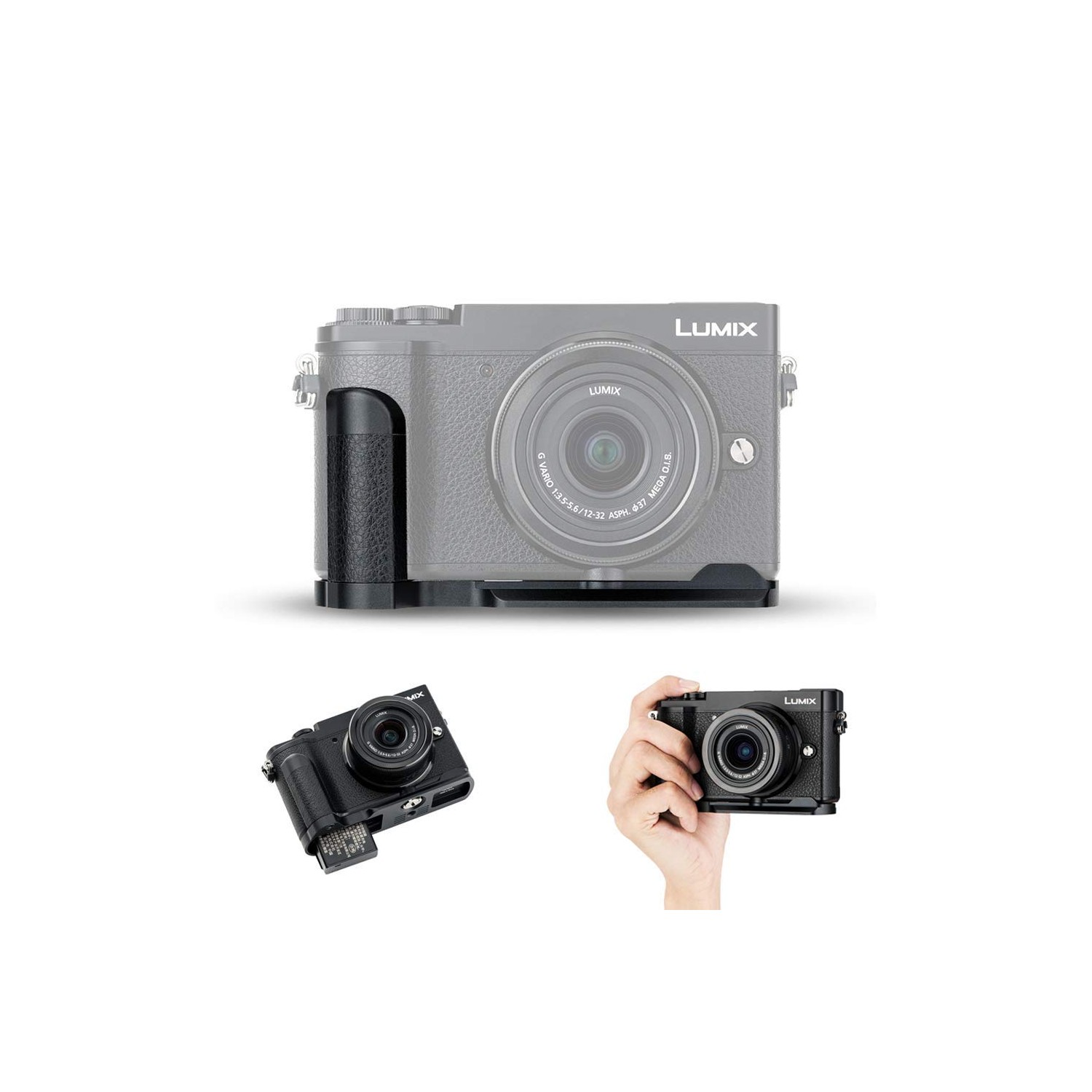 JJC DMW-HGR2 Metal Hand Grip for Panasonic Lumix GX80 GX85 GX9 DMC-GX80 ...