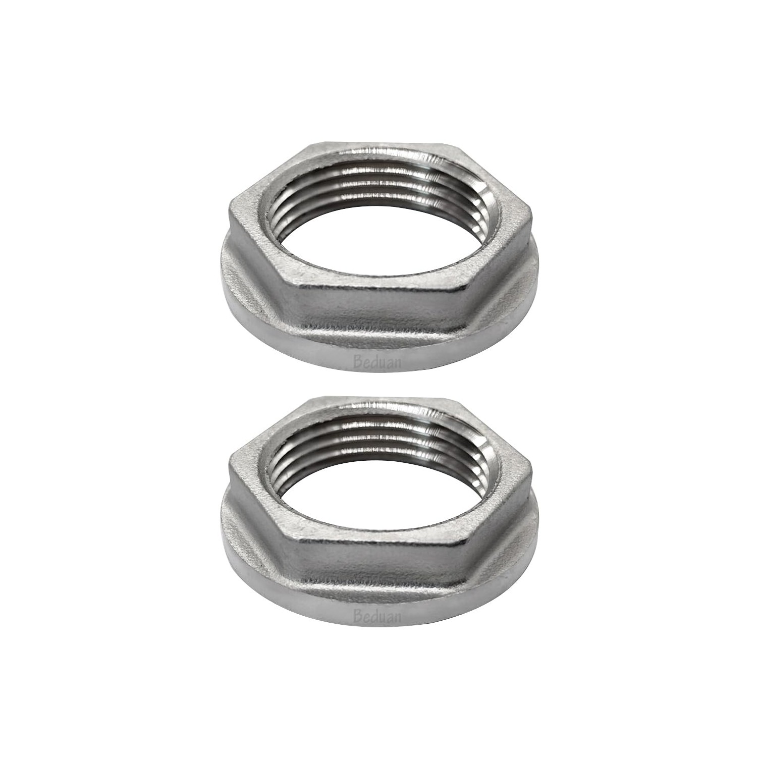 Beduan Stainless Steel 1 NPS Female Threaded Hex Lock Nuts Flange ...