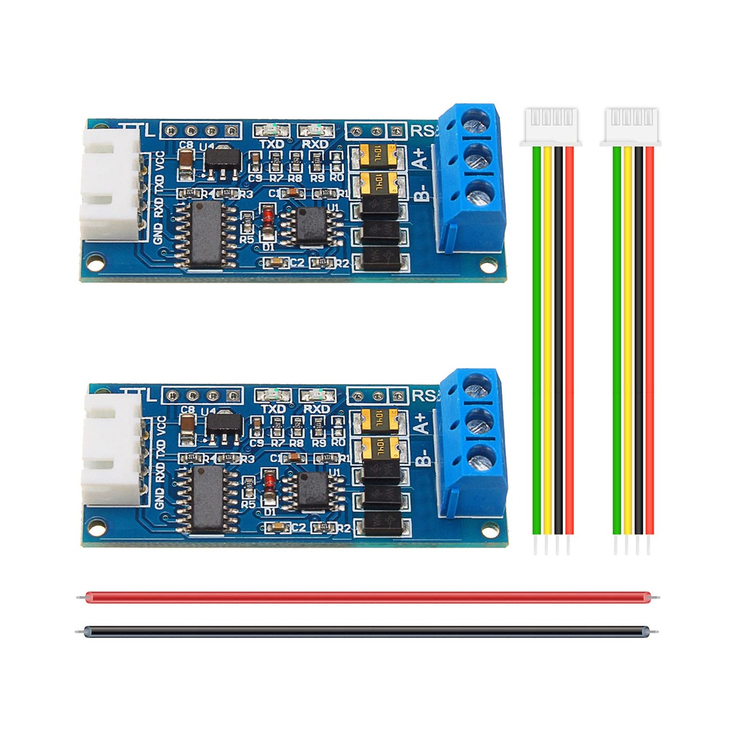 DAOKAI 2Pack TTL to RS485 Adapter Module Hardware Automatically Flow of ...