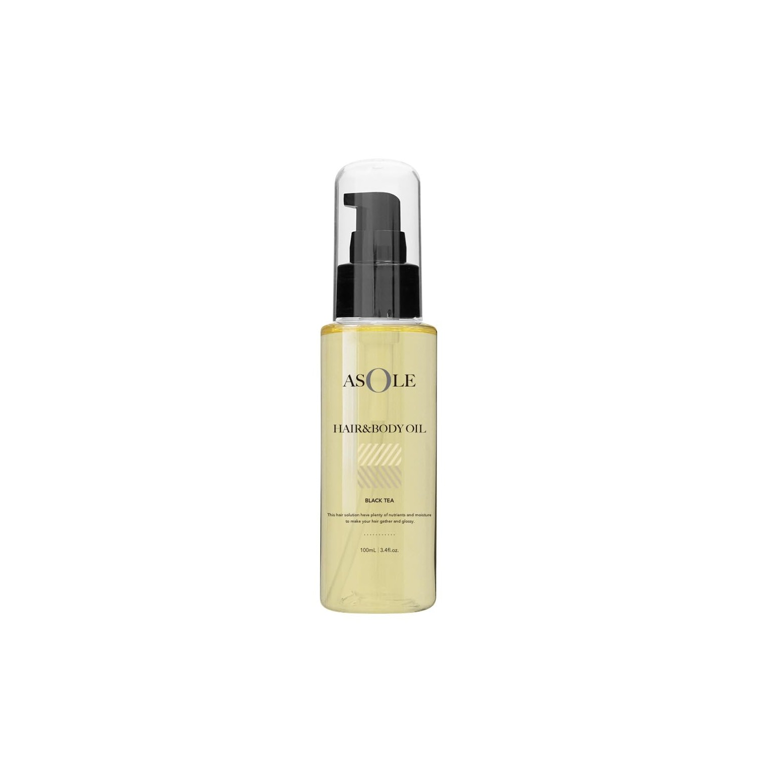[ASOLE Hair & Body Oil, 3.4 fl oz (100 ml), Black Tea] - ibspot.com