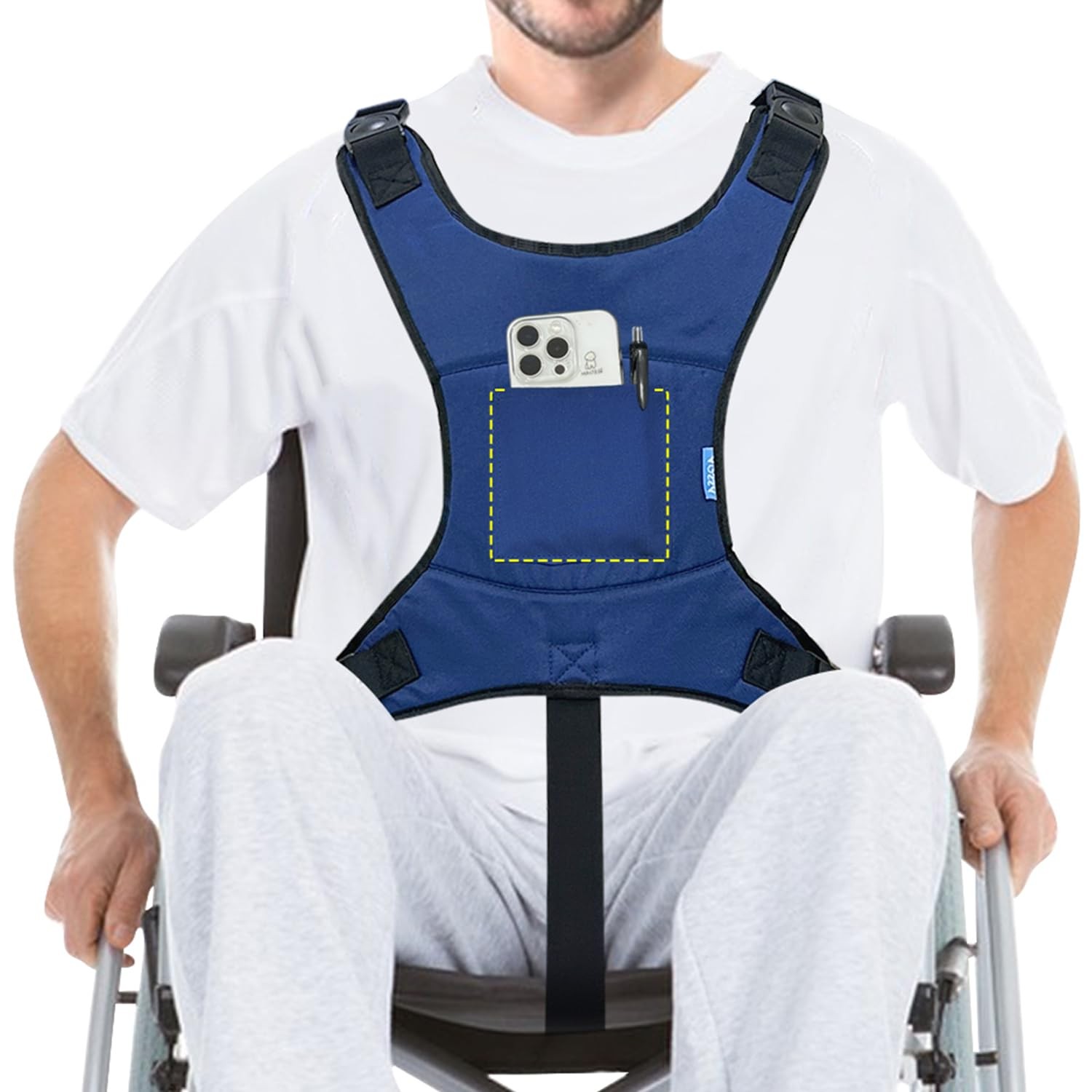 AOSSA Wheelchair Harness, Safety Belt for Elderly Fall Prevention ...