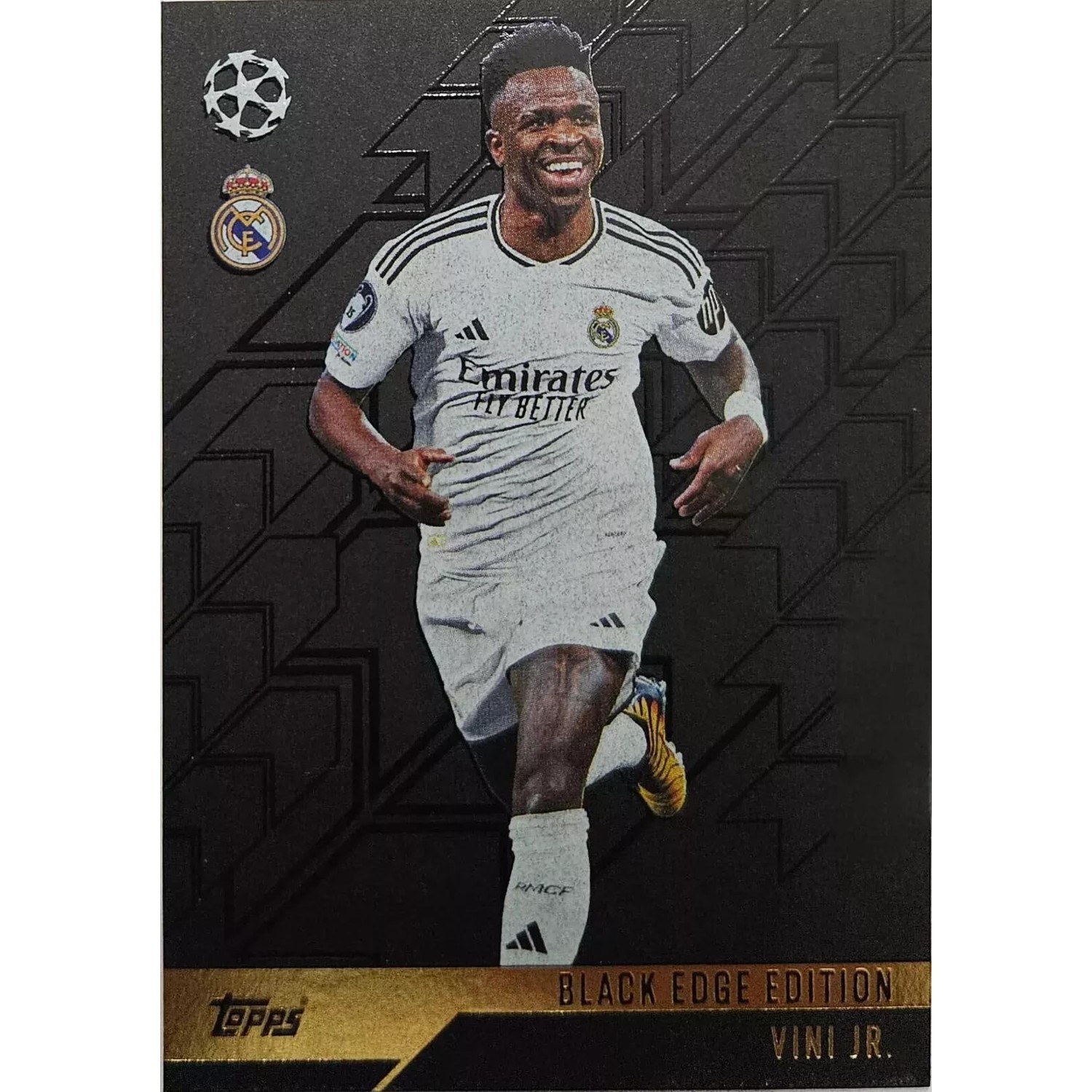 Match Attax 2024 2025 Vini Jr. Black Edge Trading Card - ibspot.com