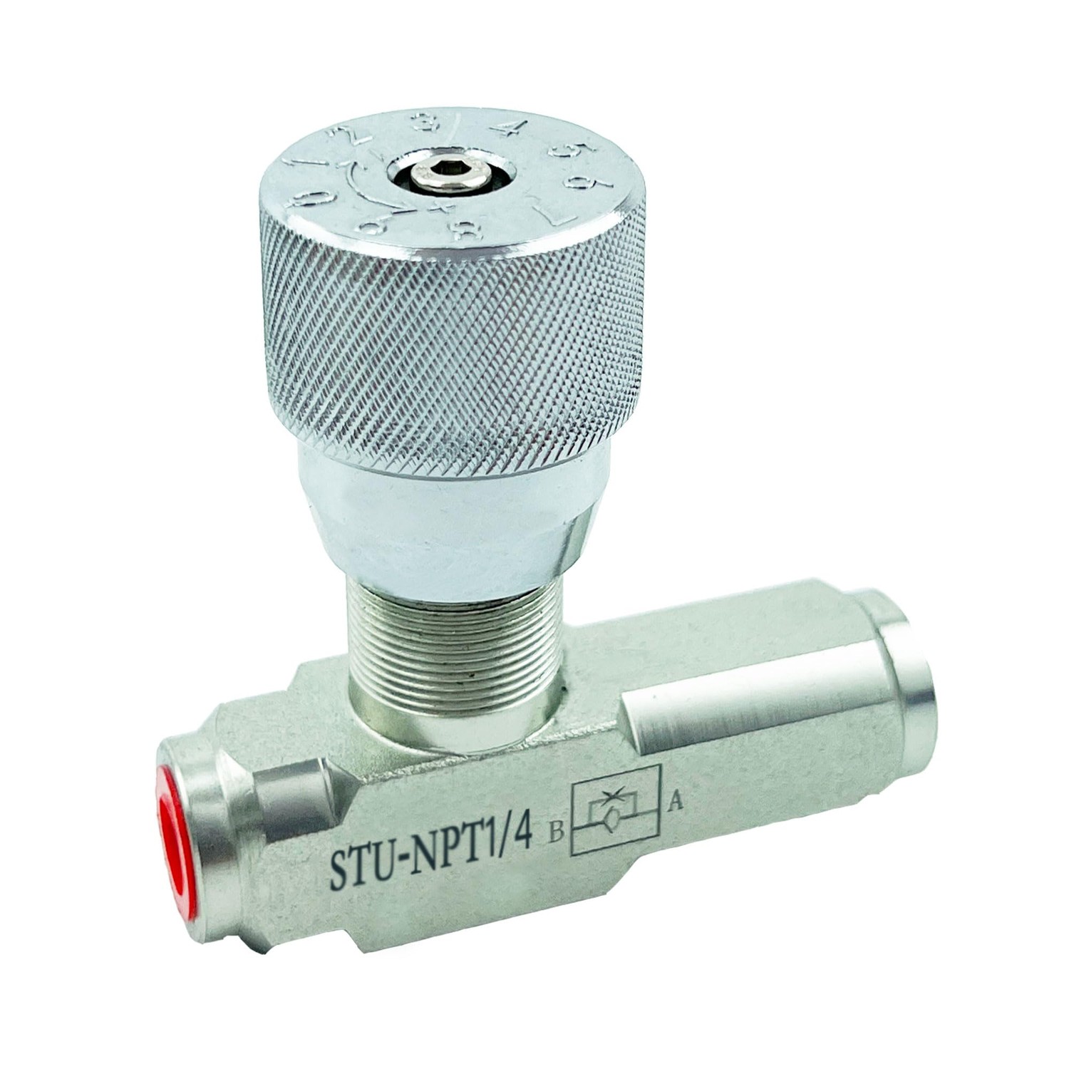 Hydraulic Flow Control Needle Valve 1/4 Inch Throttle Check Valve NPT ...