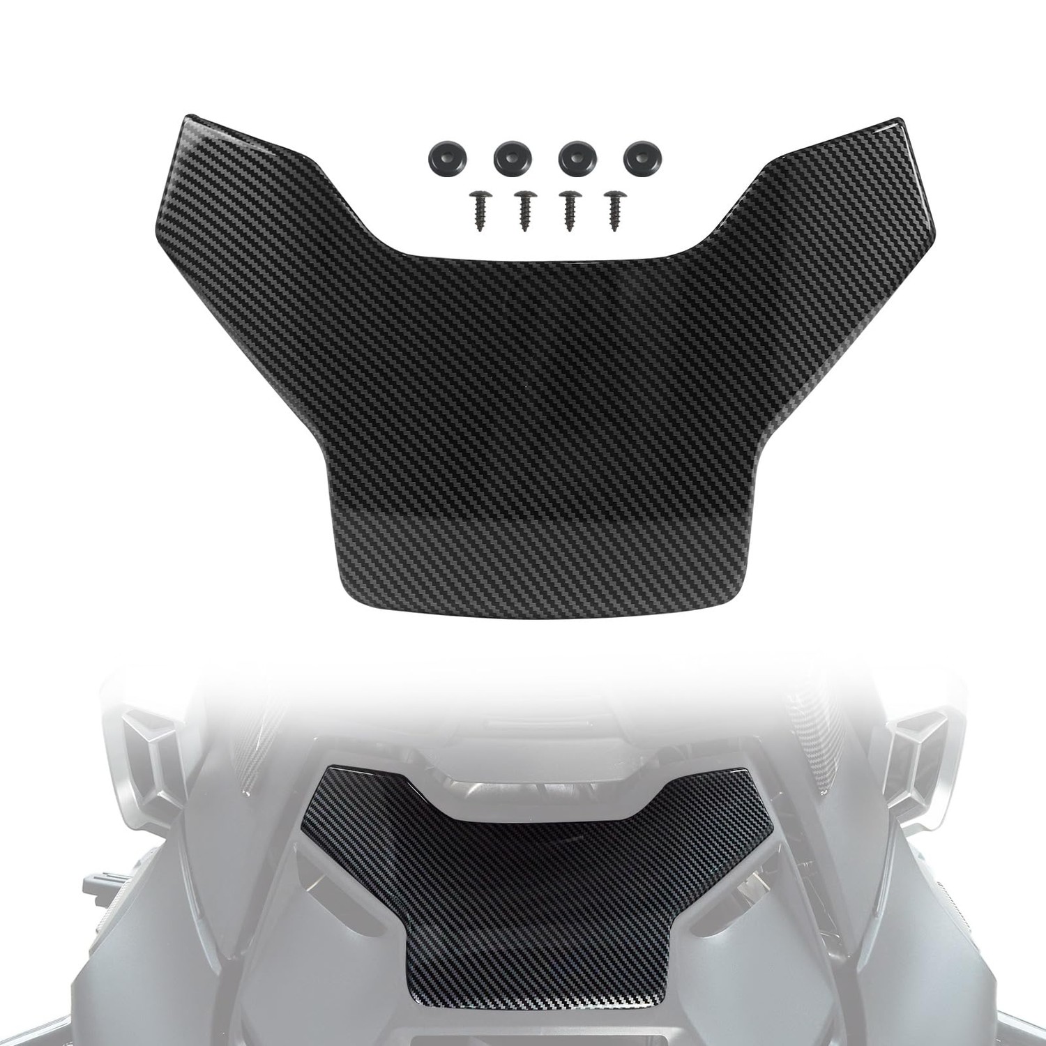 LUXEMOTO Black Classic Hood Accent Panel for Can-Am Ryker 600 900 ...