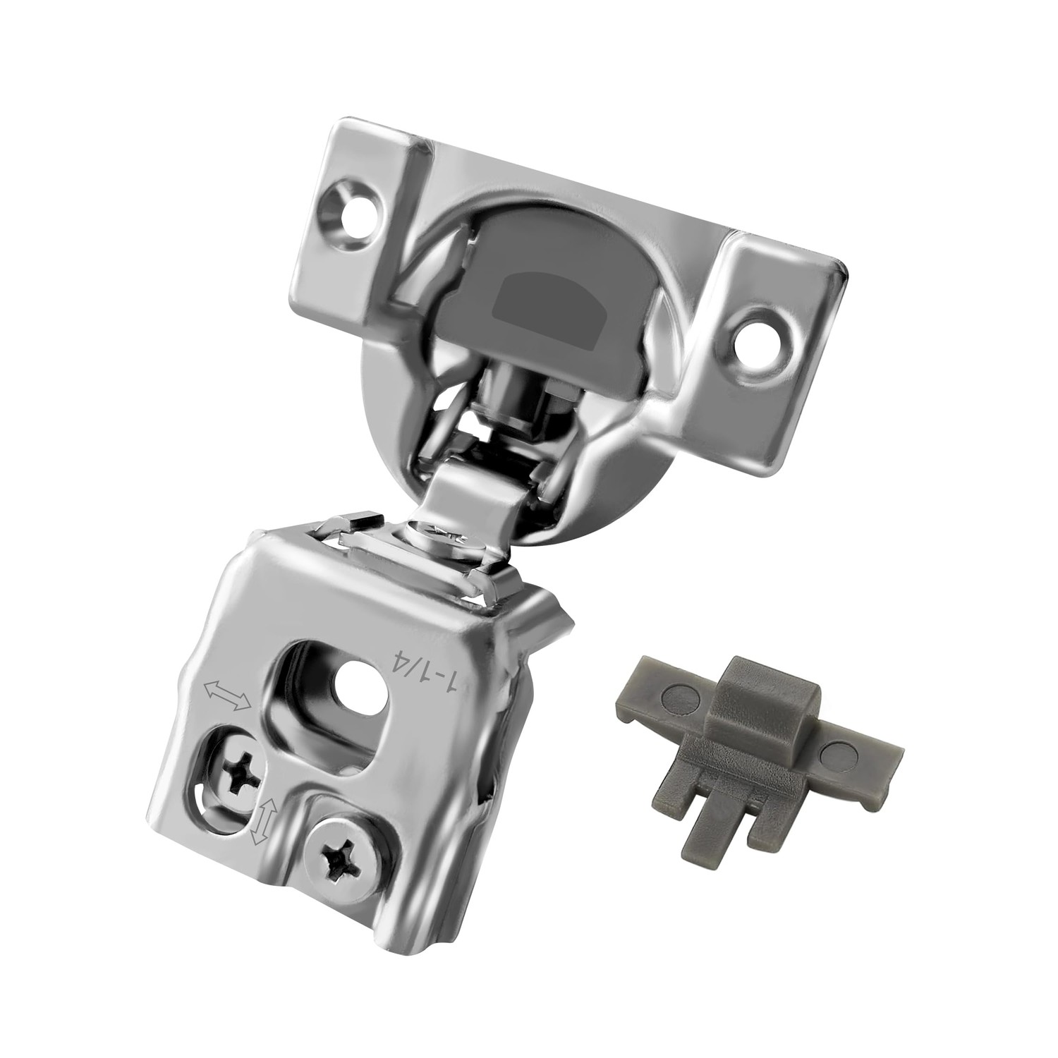 Berta (6 Pieces) 1 1/4 inch Overlay 90 Degree Restricted Opening Angle ...