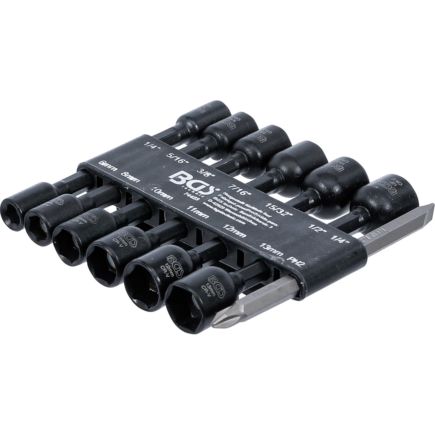 BGS 74423 Hexagonal Socket Set 6.3 mm (1/4 Inch) for Drills SW 1/4 Inch ...