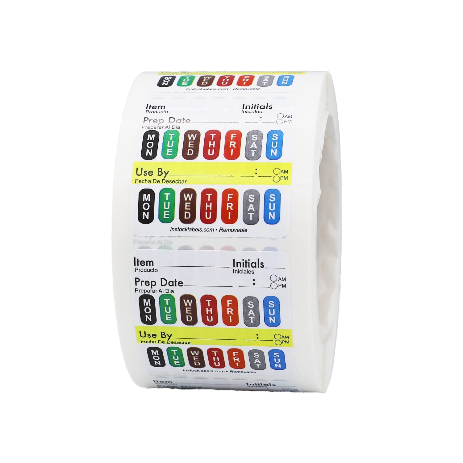 Removable Universal Labels for Food Rotation Use by Food Preparation ...