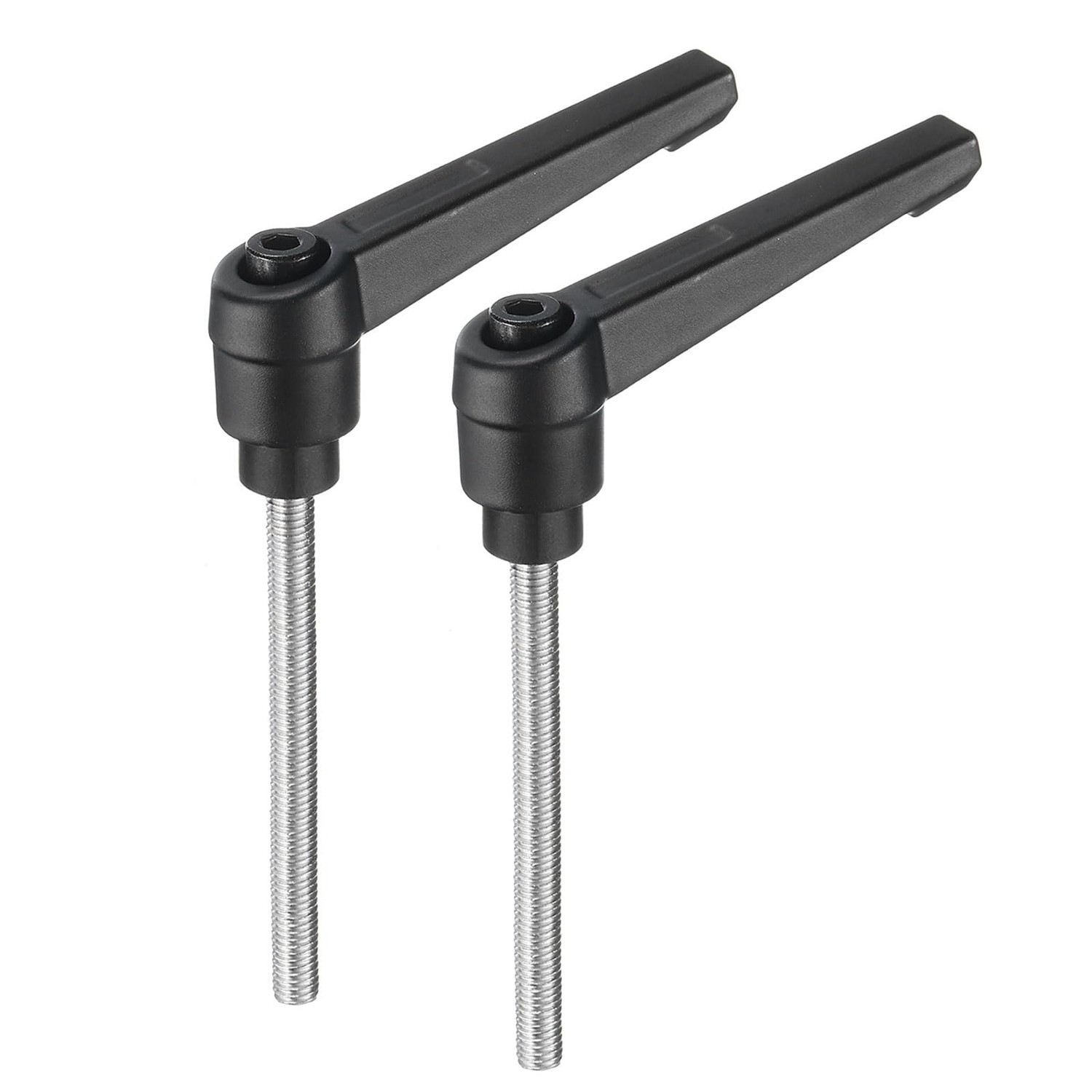 sourcing map 2pcs Adjustable Clamping Lever Handle M5 x 55mm Metric 304 ...
