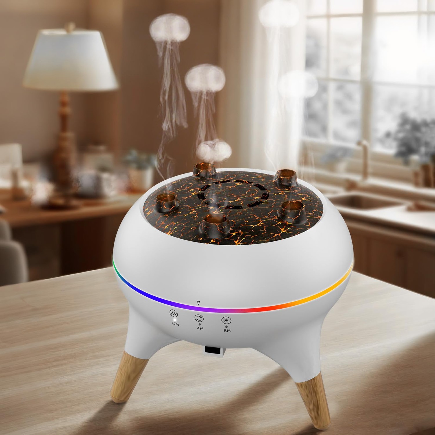 Morbou Jellyfish Diffuser Essential Oil 250ML Diffuser Air Humidifiers ...