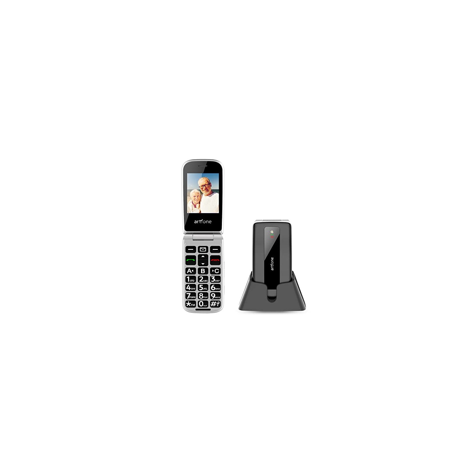 artfone F20 Big Button Mobile Phone for Elderly, Senior Flip Mobile ...