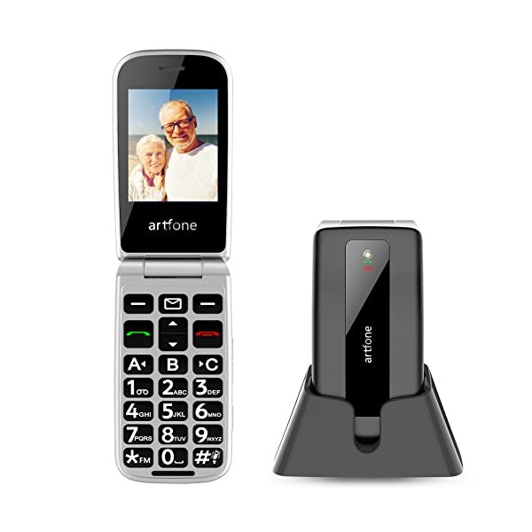 artfone F20 Big Button Mobile Phone for Elderly, Senior Flip Mobile ...