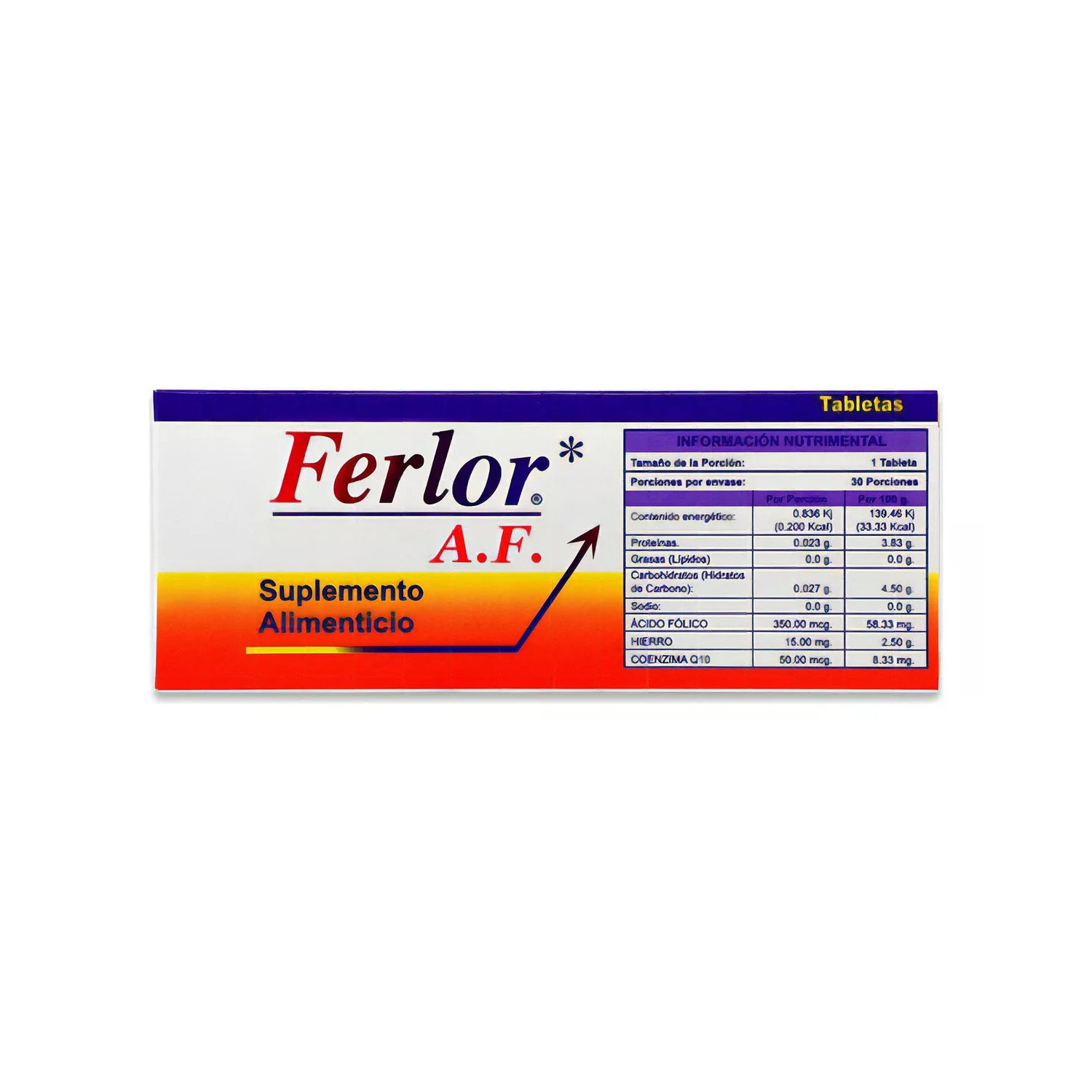 Solar Ferlor Af, Caja Con 30 Tabletas, Solar Sabor Sin Sabor - ibspot.com