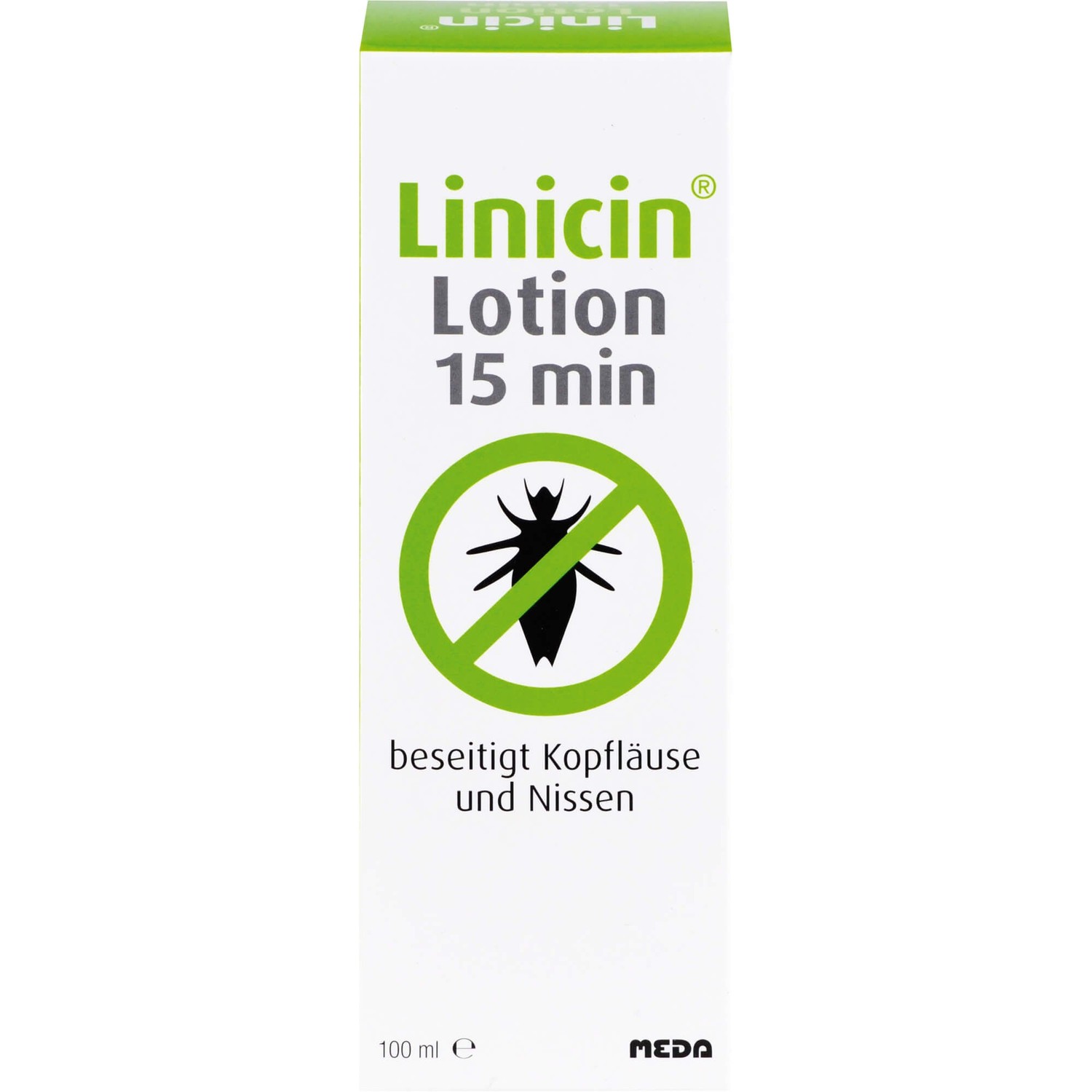 Linicin Lotion 15 min beseitigt Kopfläuse und Nissen, 100 ml Lotion ...