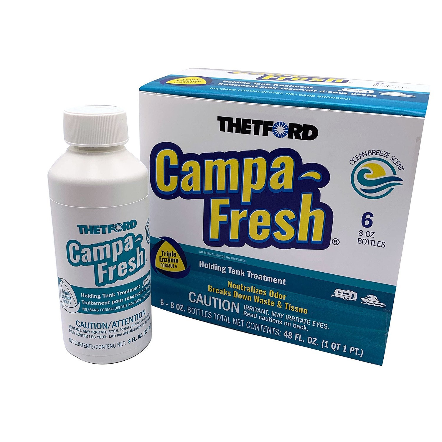 Thetford Campa-Fresh Ocean Breeze Scent RV Holding Tank Treatment ...