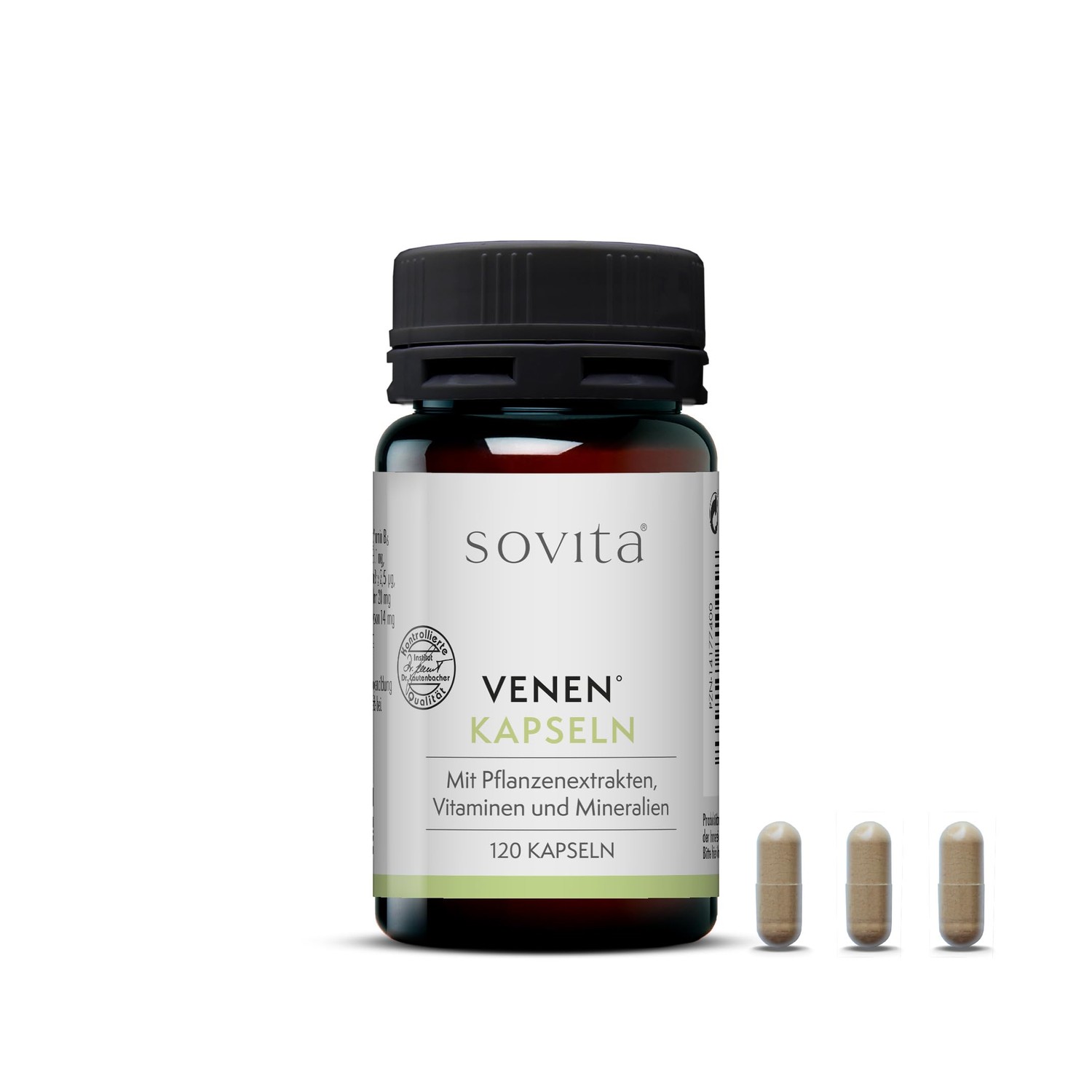 sovita Vein Capsules, Vein Function, High-Quality Extracts, 120 ...