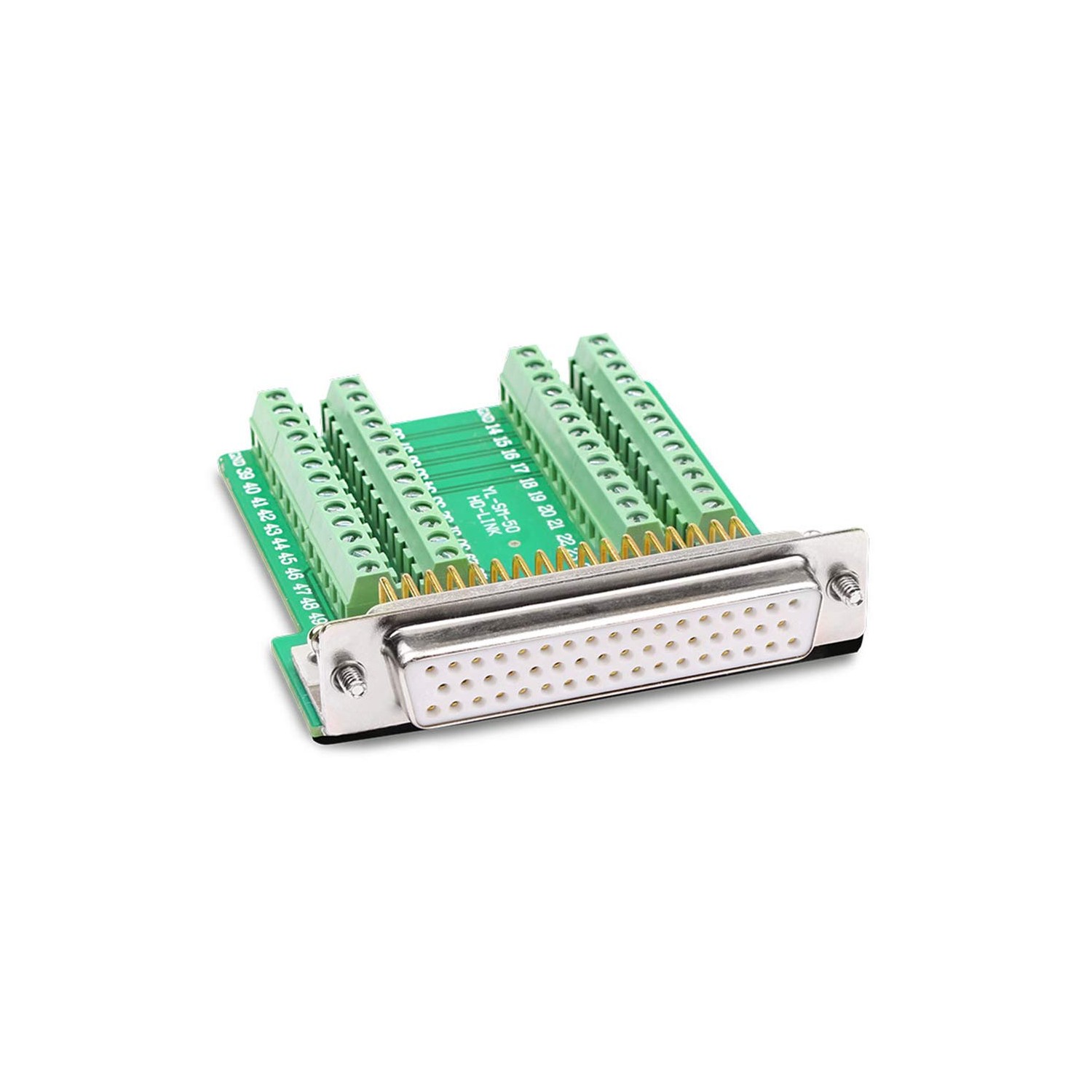 ANMBEST DB50 Solderless Connector, Female D-SUB Header to 50-pin Port ...