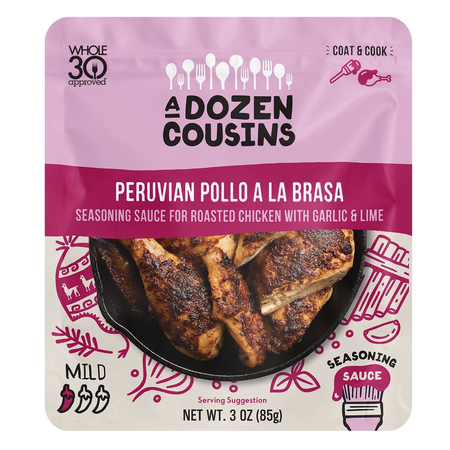 A Dozen Cousins Entrée Seasoning Sauce Packets - Simply Coat and Cook ...