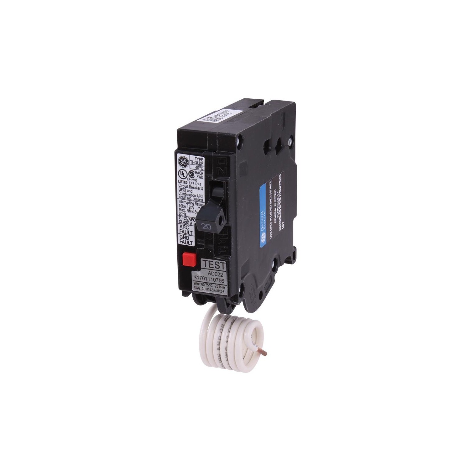 ABB Q-Line® THQL1120DFP 20A Dual Function AFCI/GFCI Circuit Breaker ...
