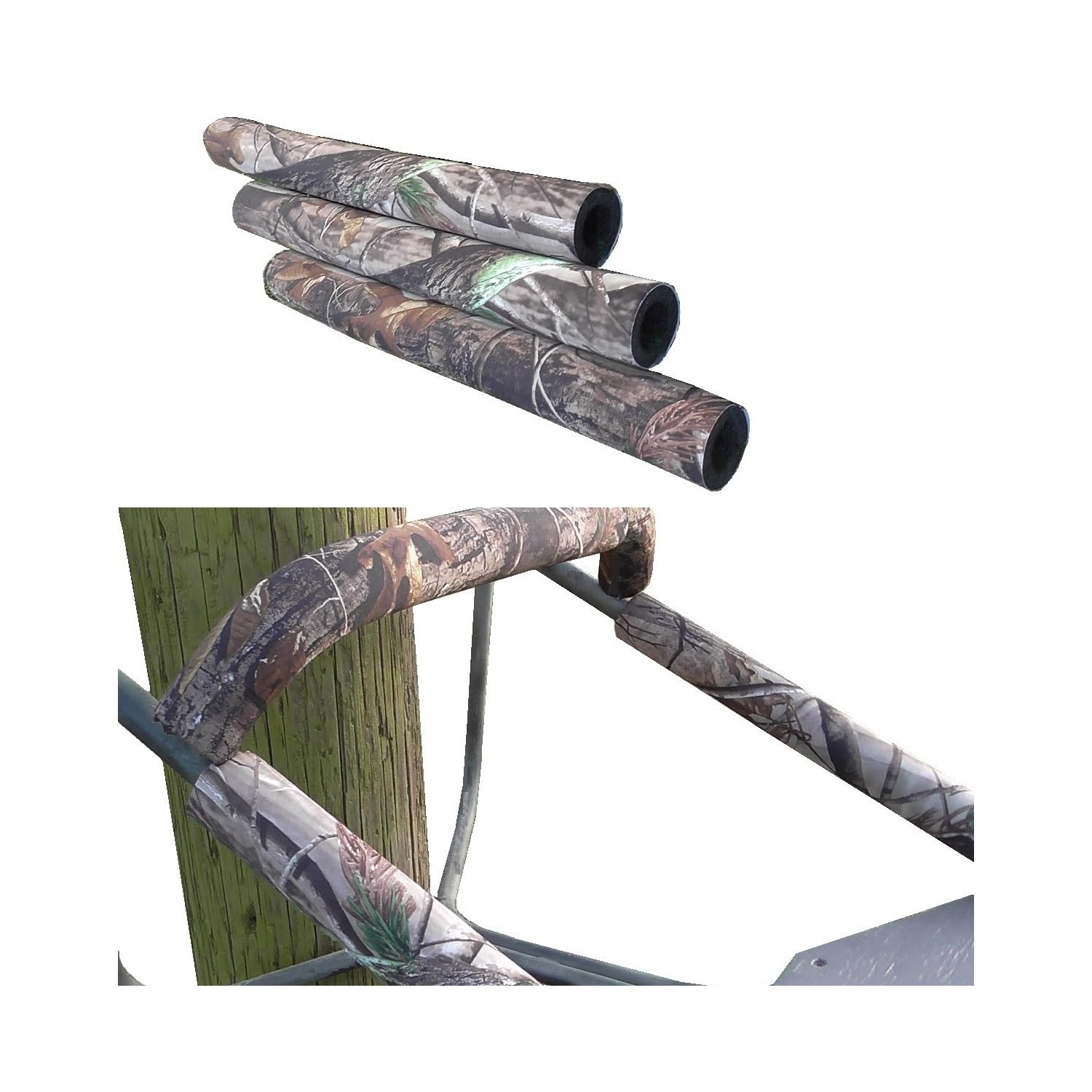 Tree Stand Rail Pads, Shooting Rail Pads - Timber Camo - for Ladder ...