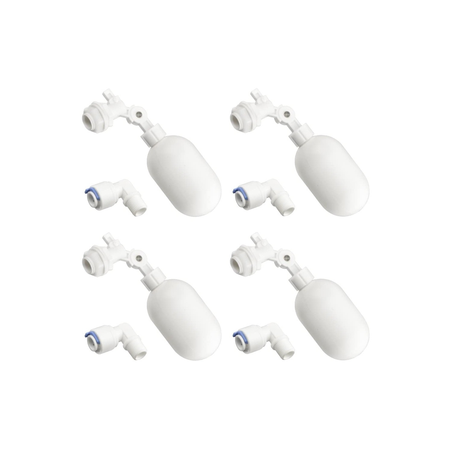 XINMEIWEN 4 Pieces 1/4 Inch Plastic Water Filter Float Valve Tank Float ...