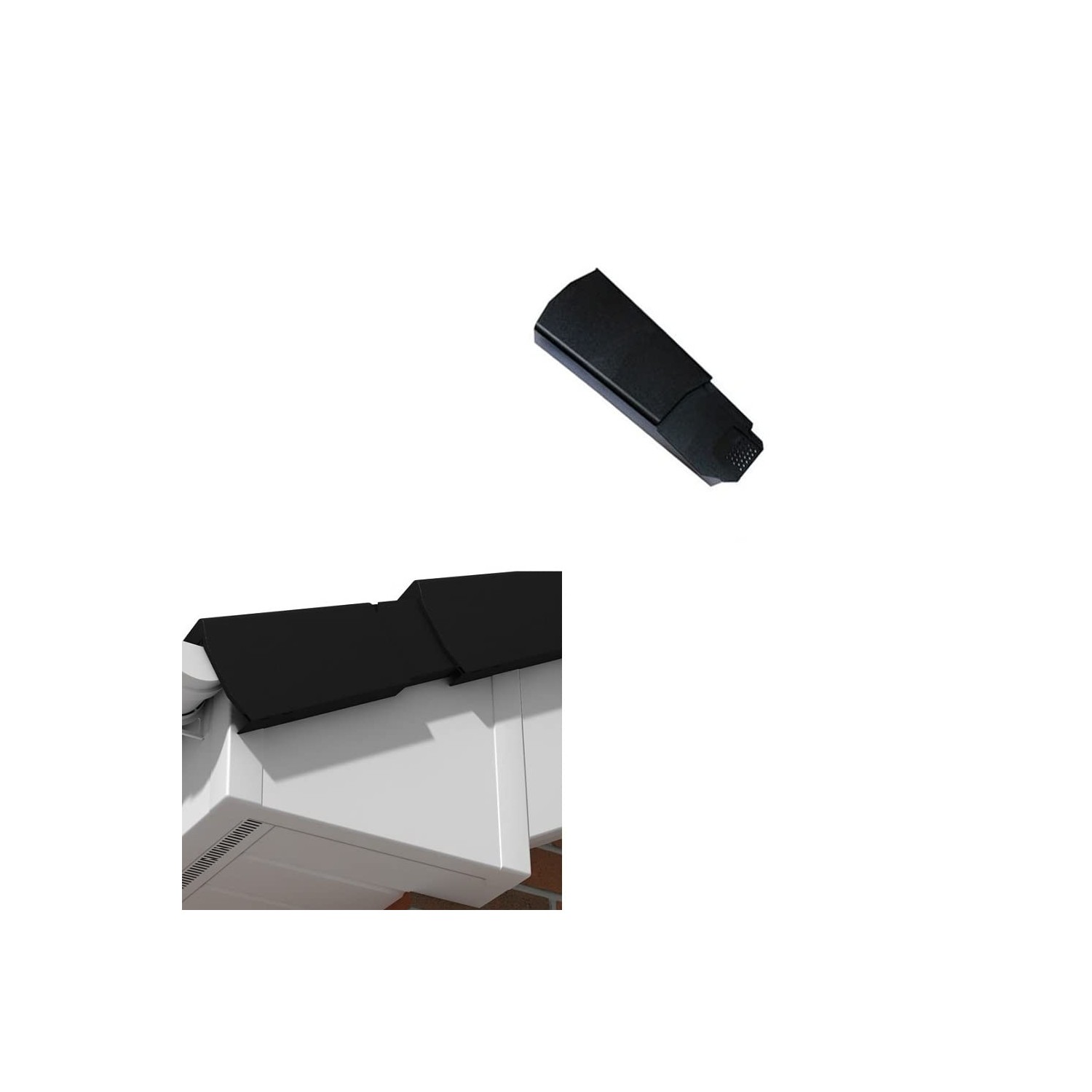 Klober Dry Verge Black Left Hand Units - Plastic Roof Line End Cap for ...