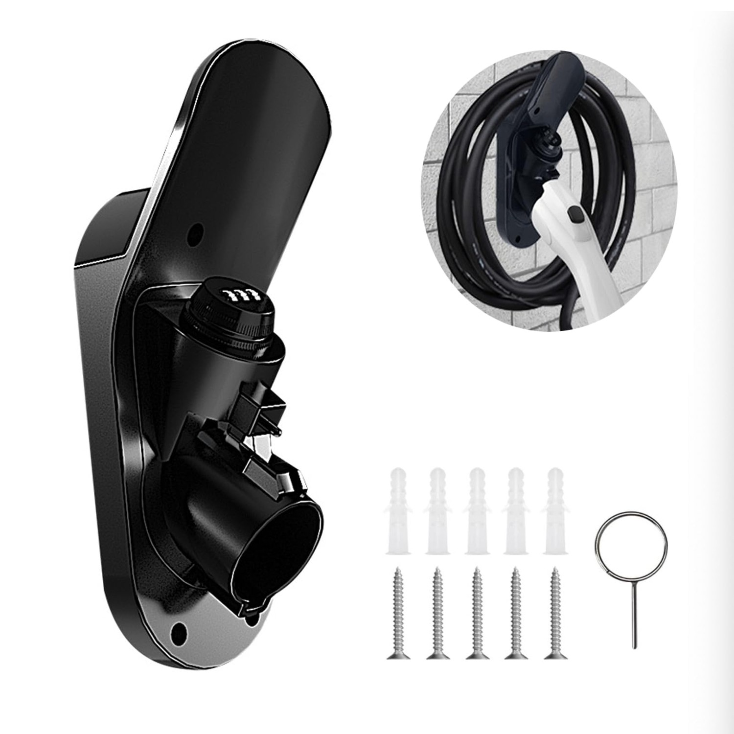 Maizengauto Upgraded for Charger Nozzle Holster Dock with Anti-Theft ...