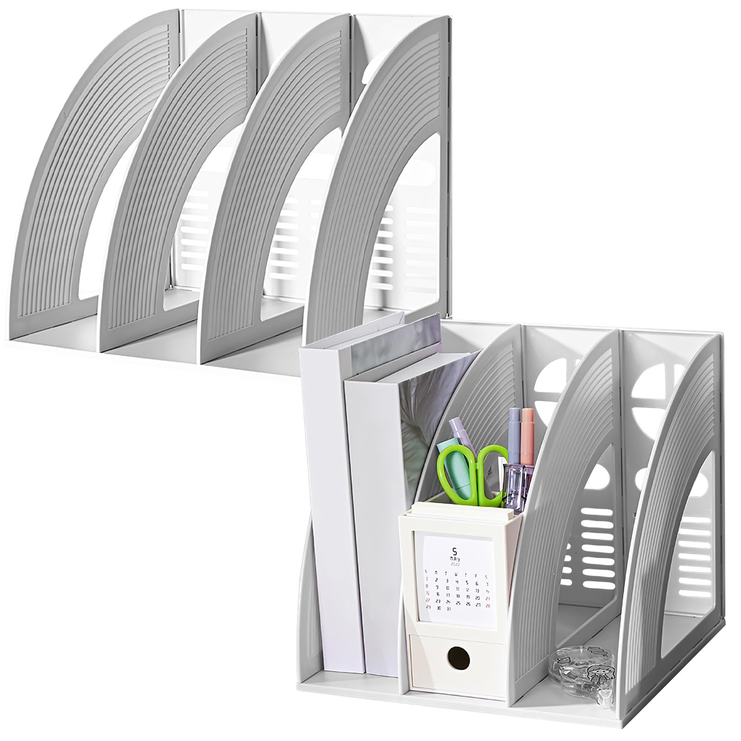 Elezeal A4 File Holder Magazine File Folder Desk Organizer ...