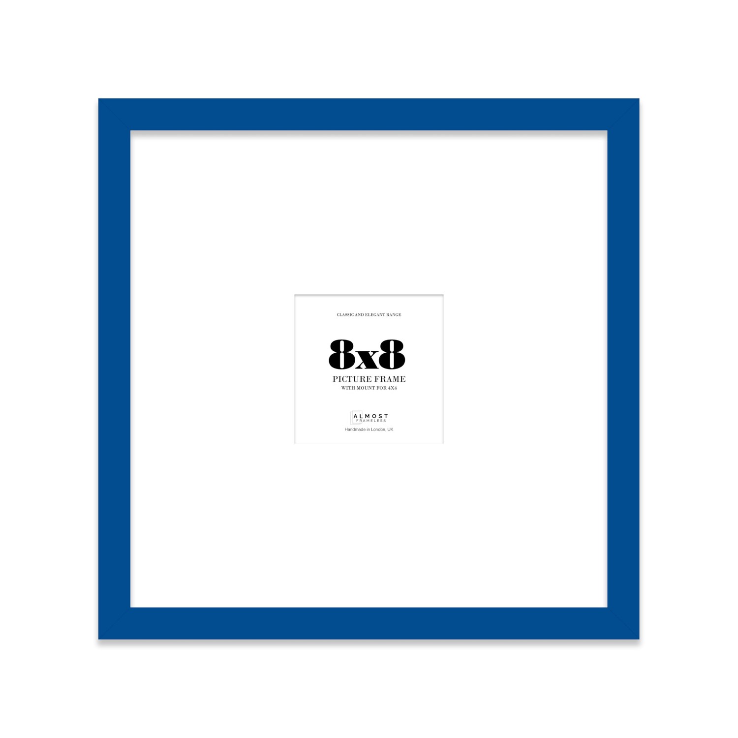 8x8" Square Picture Frame, Display Pictures 4x4" With Mat or 8x8 ...