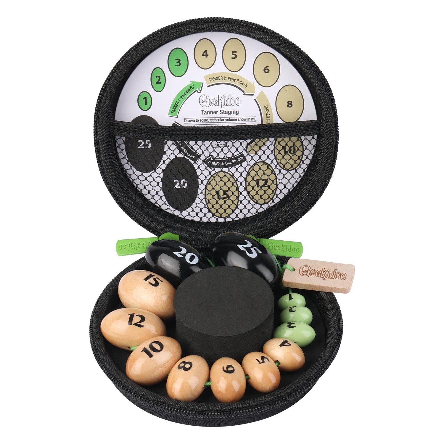 Wooden Prader Orchidometer and Tanner Staging Card - by Geekidoc ...