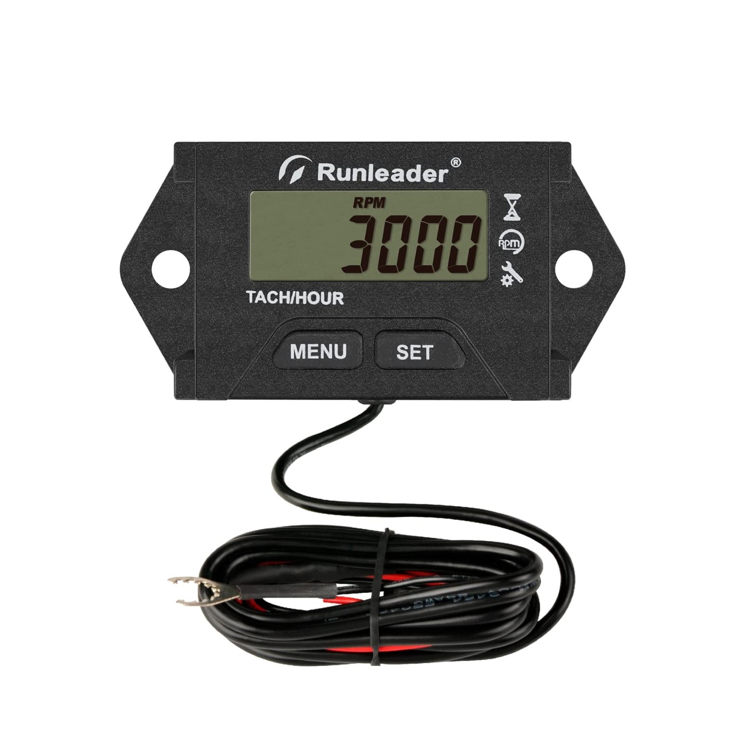 Runleader Digital Self Powered Tach/Hour Meter,Maintenance Reminders ...
