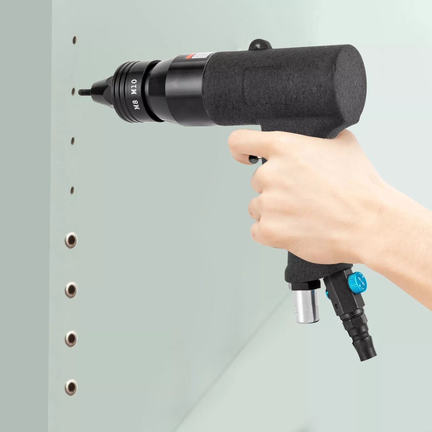 1/4" Pneumatic Rivet Nut Gun Rivnut Setting Gun M5, M6, M8, M10 Gun ...