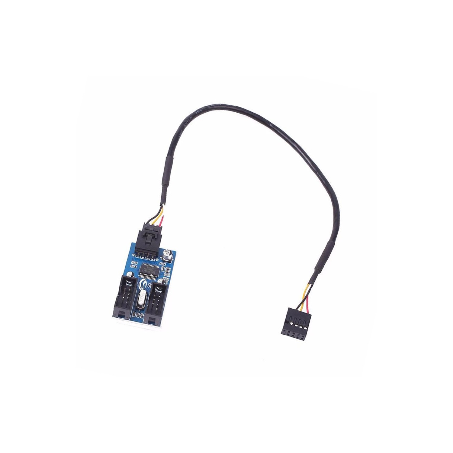 iHaospace USB Hub Internal Motherboard USB 2.0 9-Pin Header 1 to 2 ...