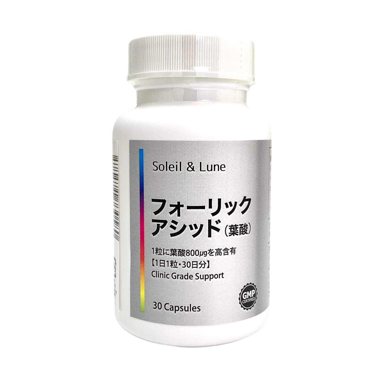 [High Concentration 800 μg Formulation] Folic Acid Supplement, 30 Day ...