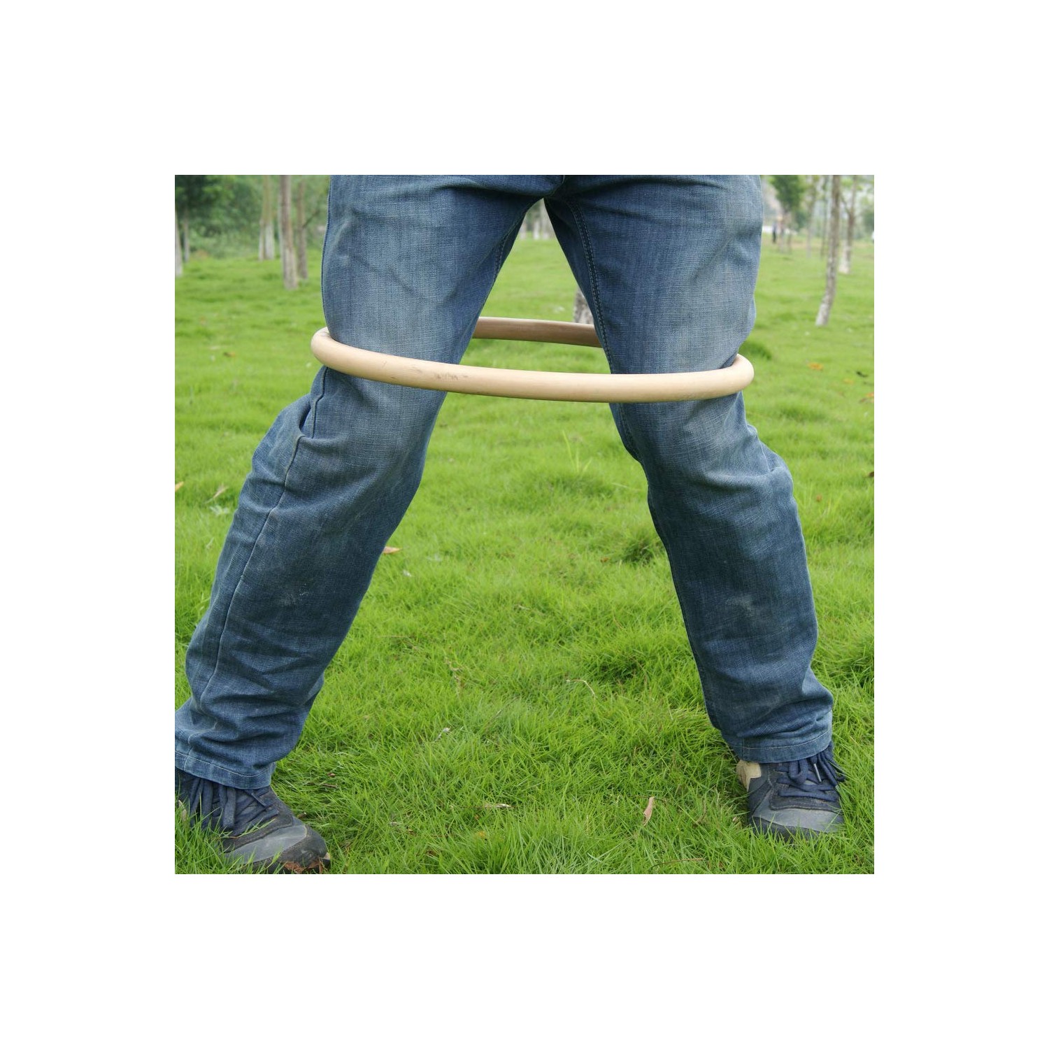 CHuangQi Wing Chun Rattan Ring (14-Inch), Tsun Siu Lum Kung Fu Ring ...